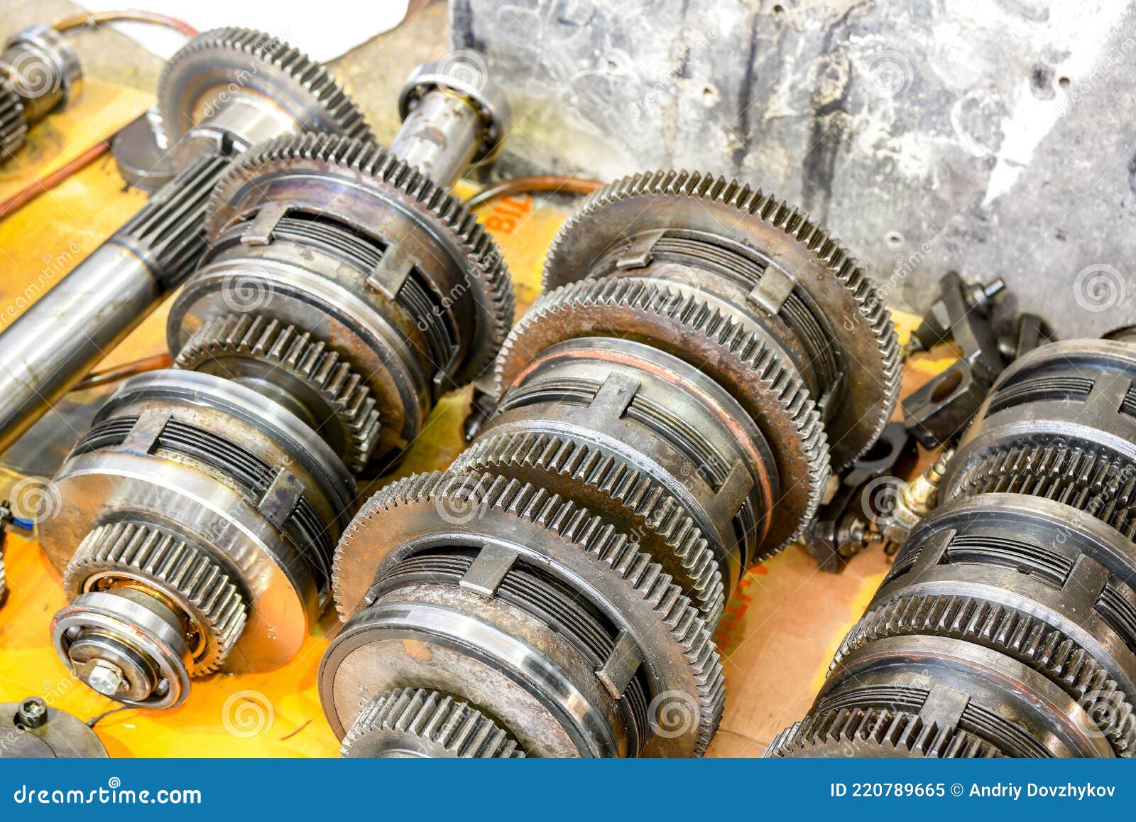 Friction Clutch of the Gearbox of the Cnc Machine Tool Stock Image ...