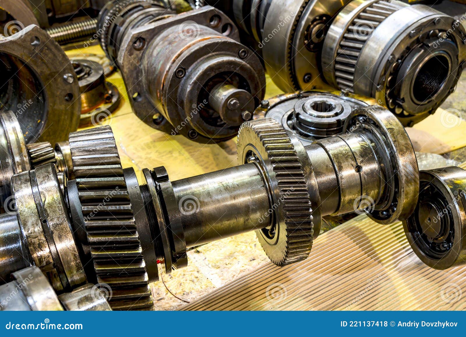 Friction Clutch of the Gearbox of the Cnc Machine Tool Stock Photo ...