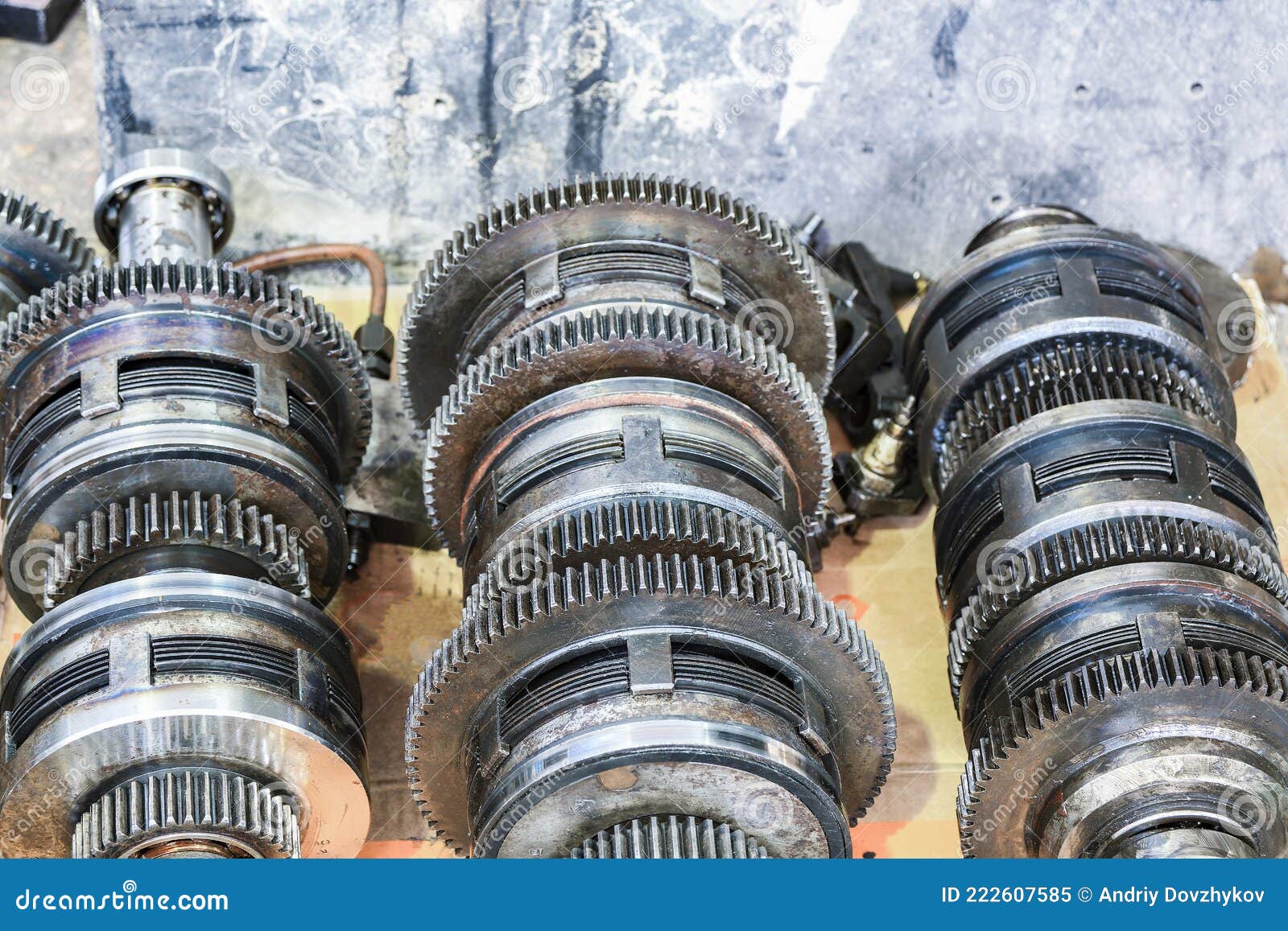 Friction Clutch of the Gearbox of the Cnc Machine Tool Stock Image ...