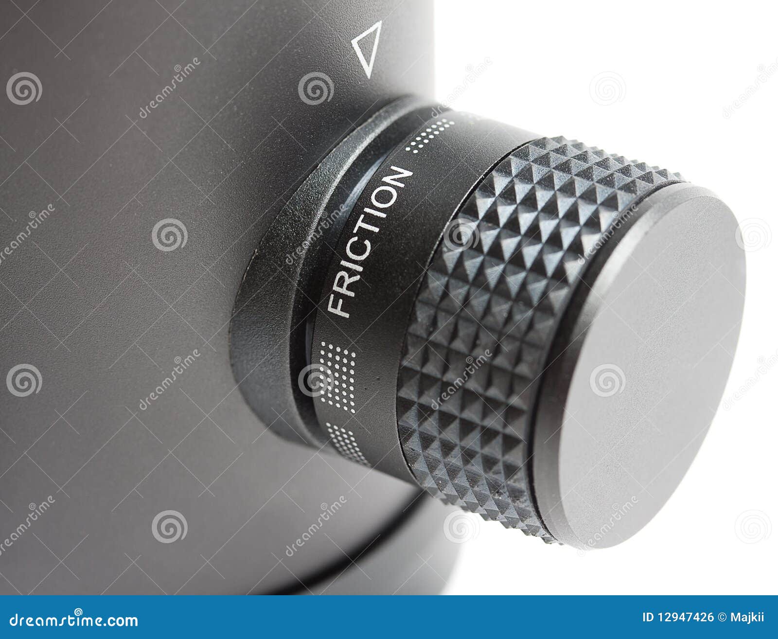 Friction knob stock photo. Image of black, isolated, friction - 12947426