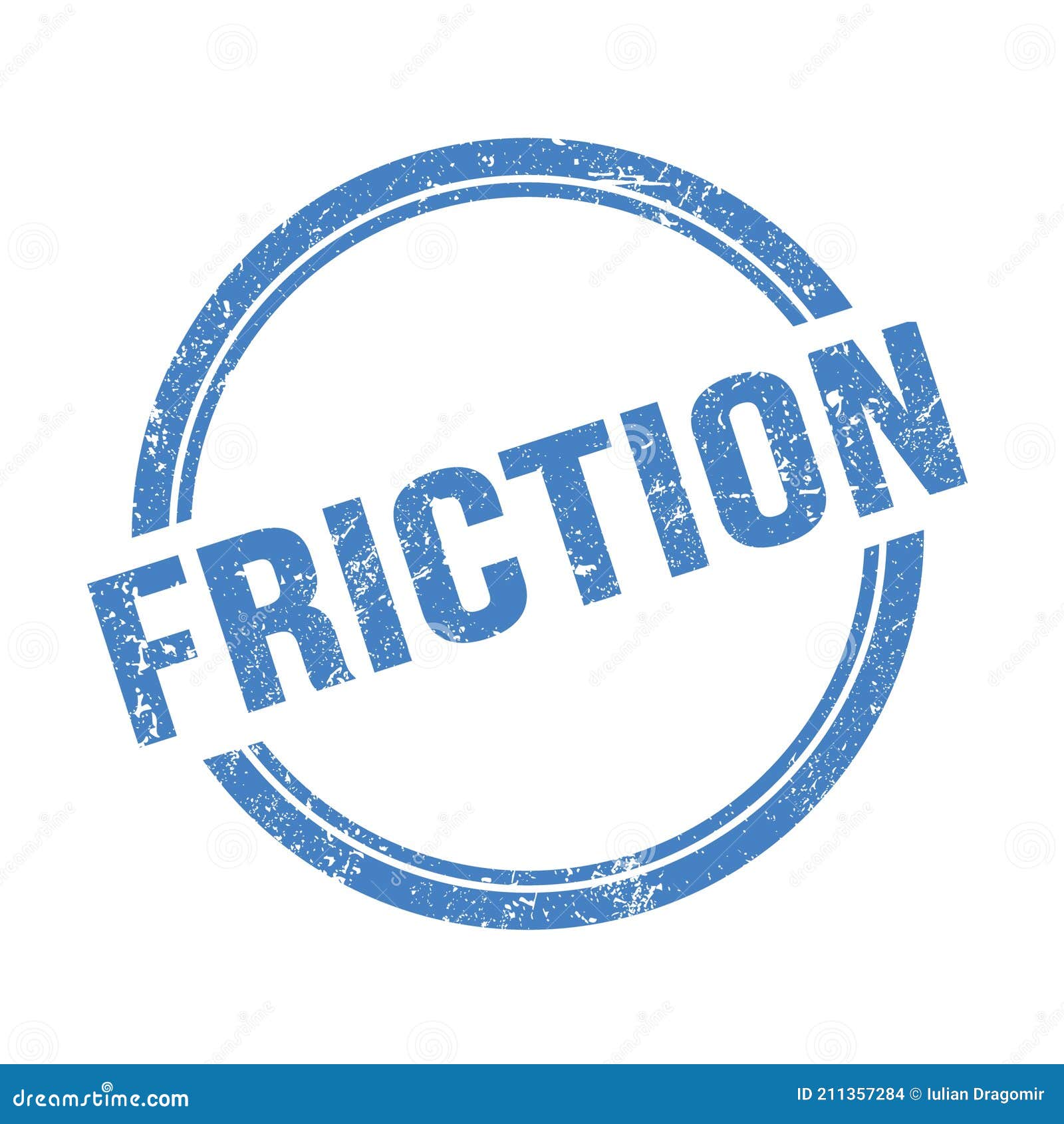 FRICTION Text Written on Blue Grungy Round Stamp Stock Illustration ... FRICTION Text Written on Blue Grungy Round Stamp Stock Illustration ...
