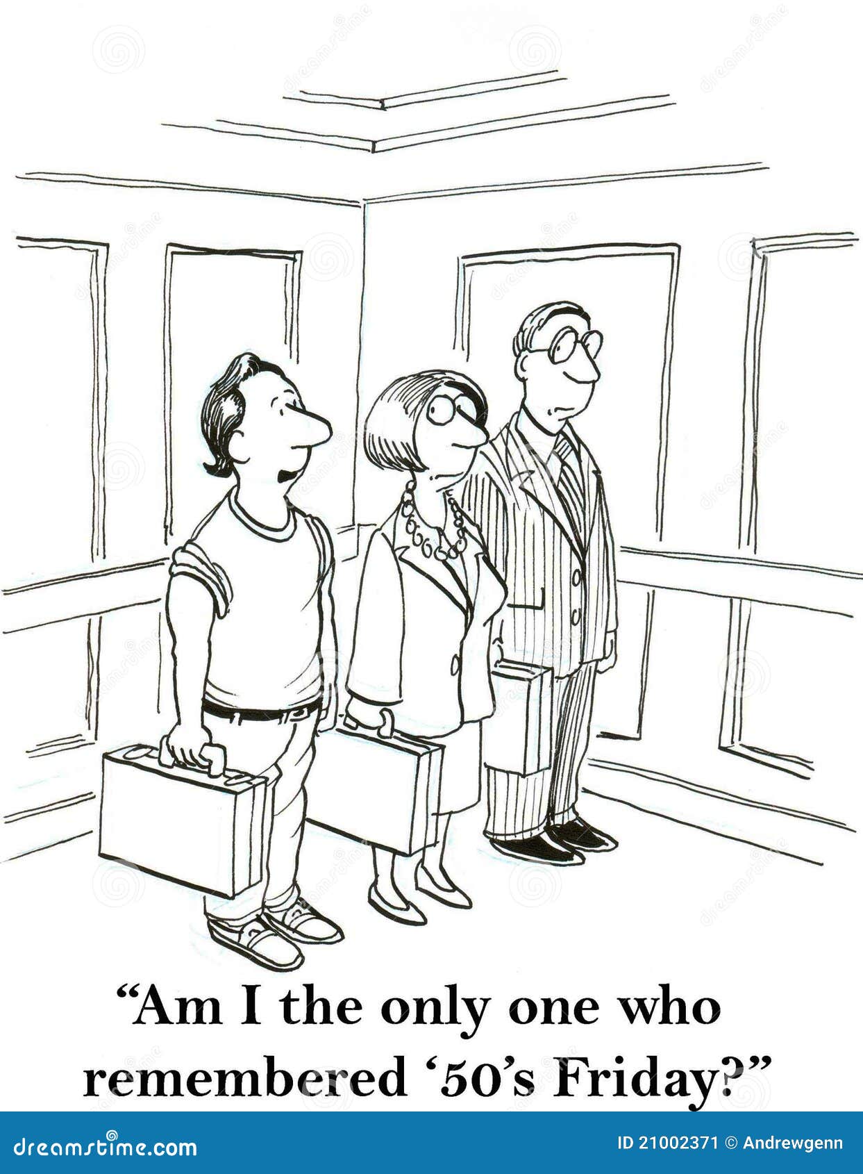 Friday stock illustration. Illustration of humor, employees - 21002371