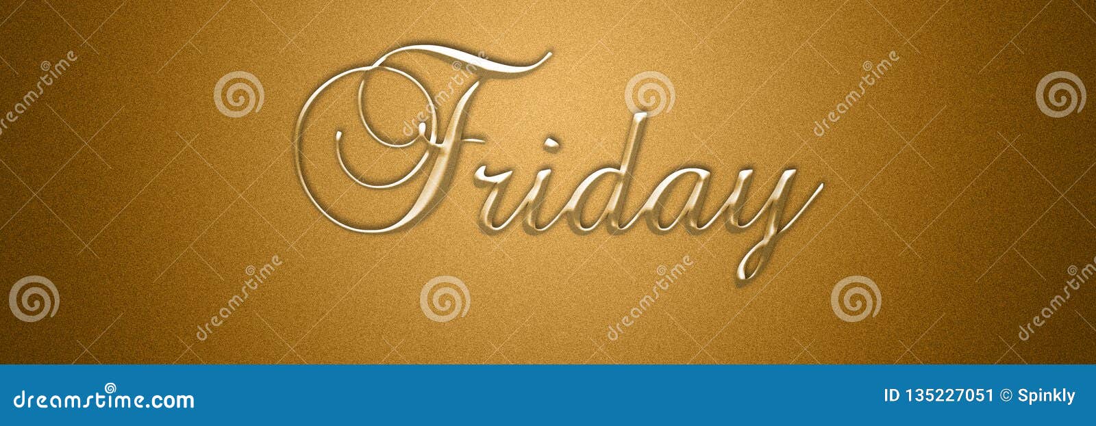 Friday Day of the Week Text Title Background Design Stock Image - Image ...