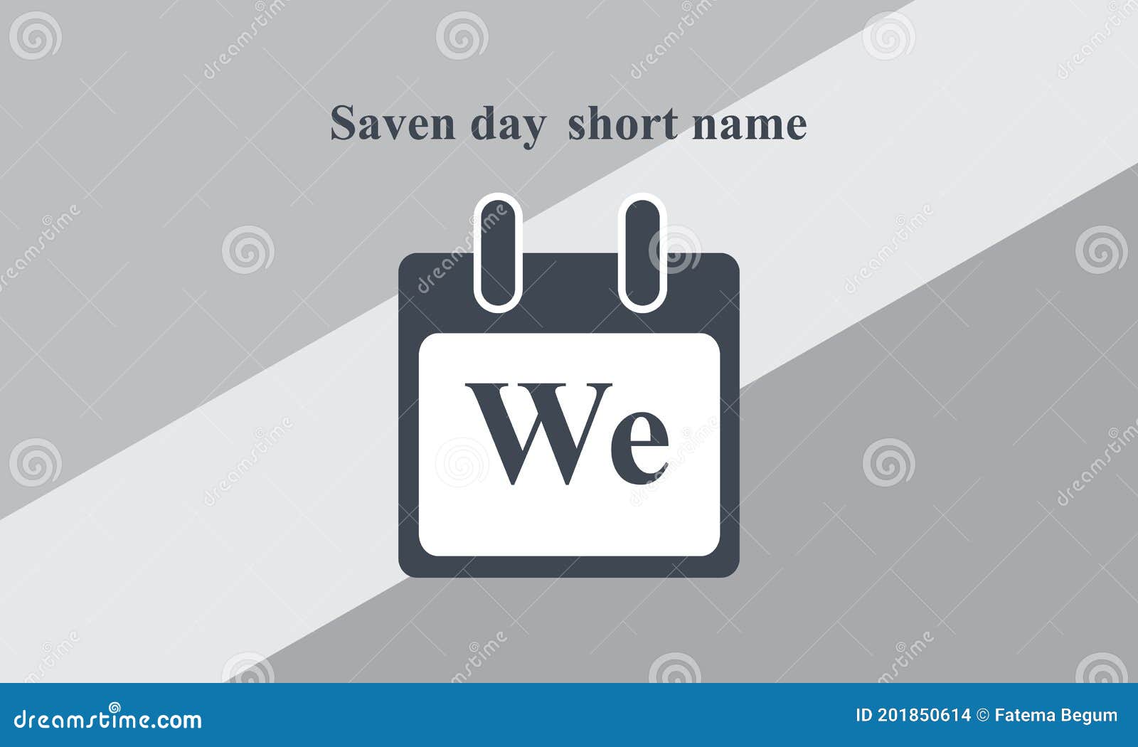 Wednesday Day Short Name, Date Vector Icon, Calendar Date Icon. Stock ...