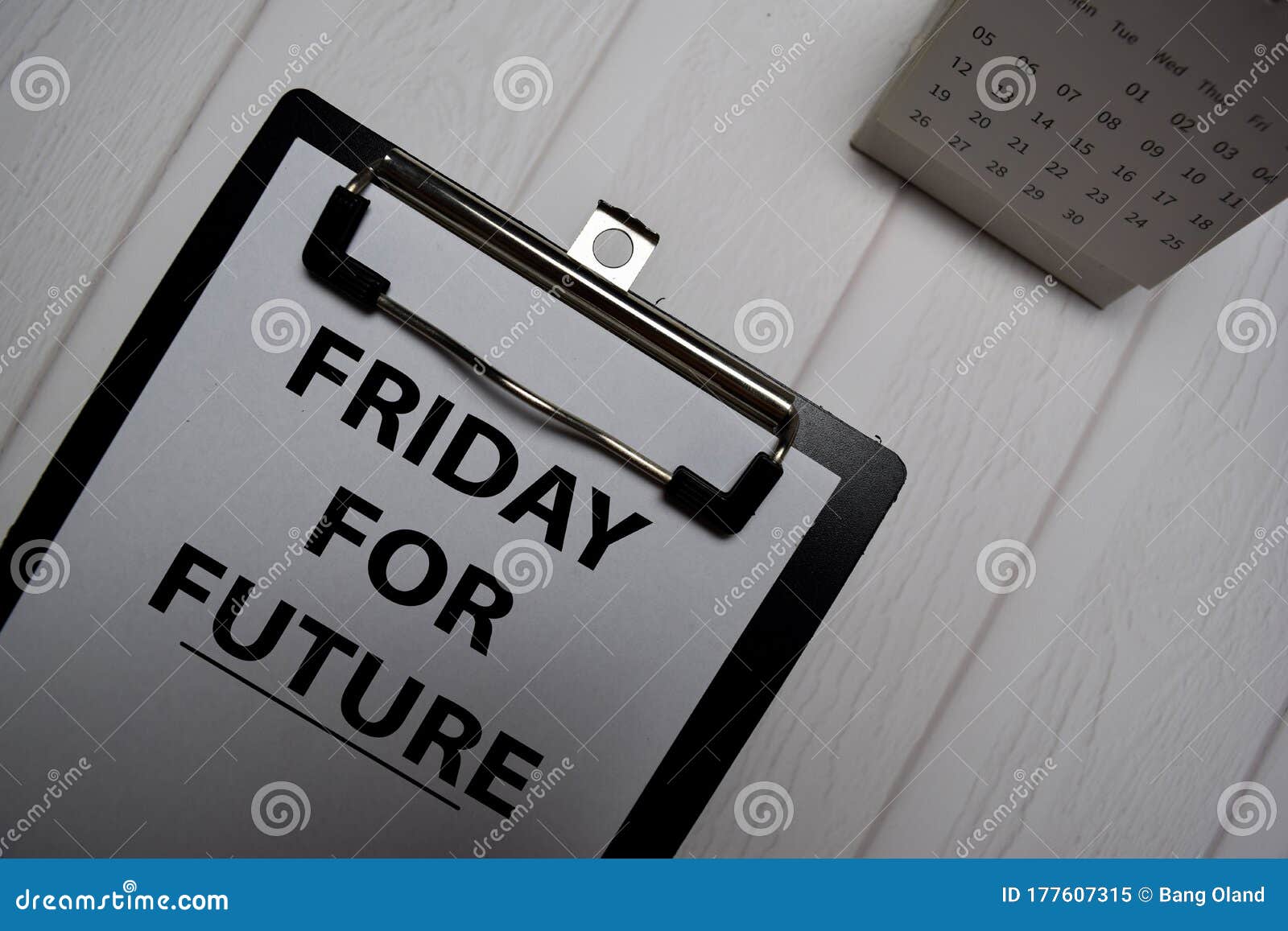 Friday for Future Write on a Paperwork Isolated on Office Desk Stock ...