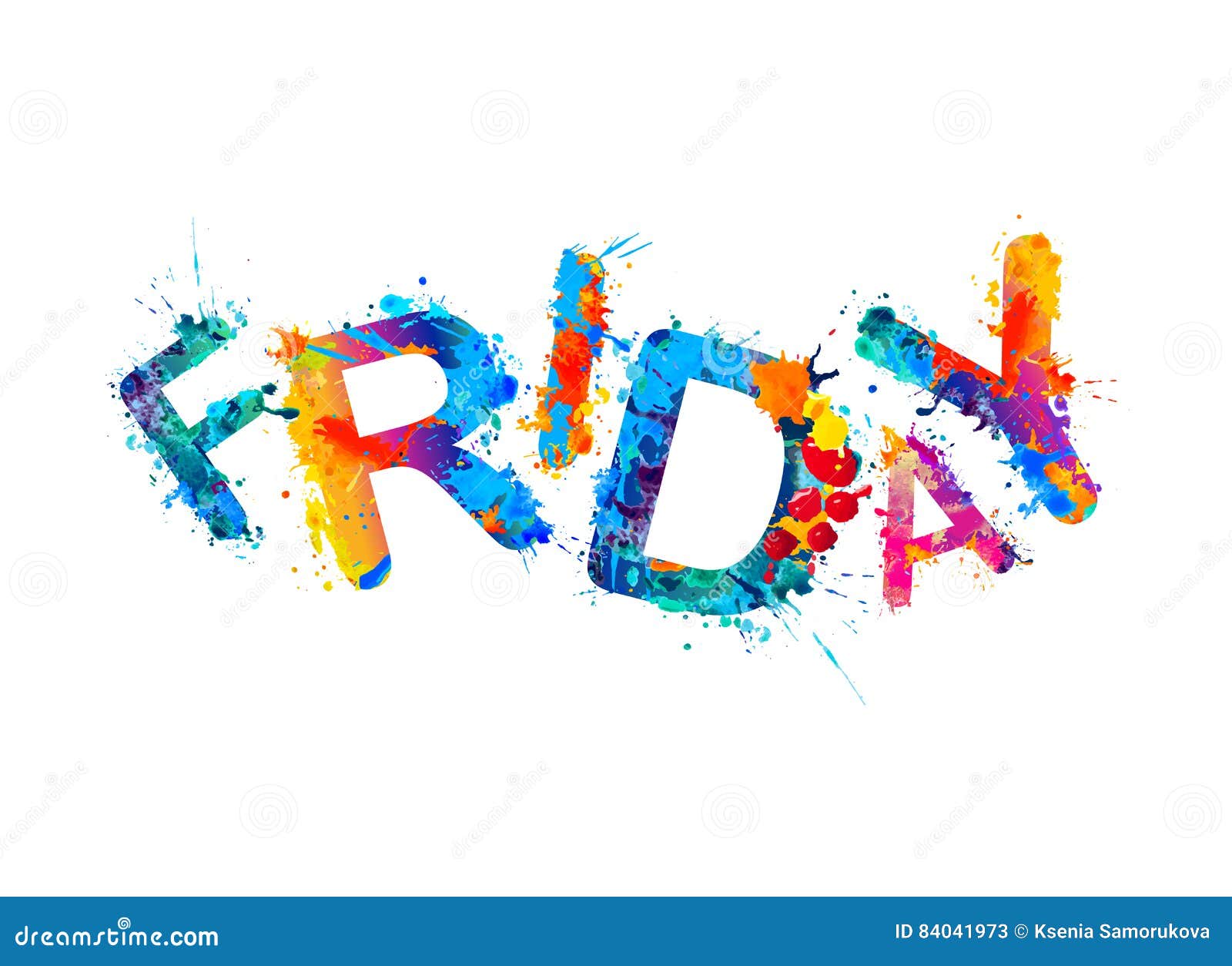 Friday - Happy End of the Week. Stock Vector - Illustration of vector ...