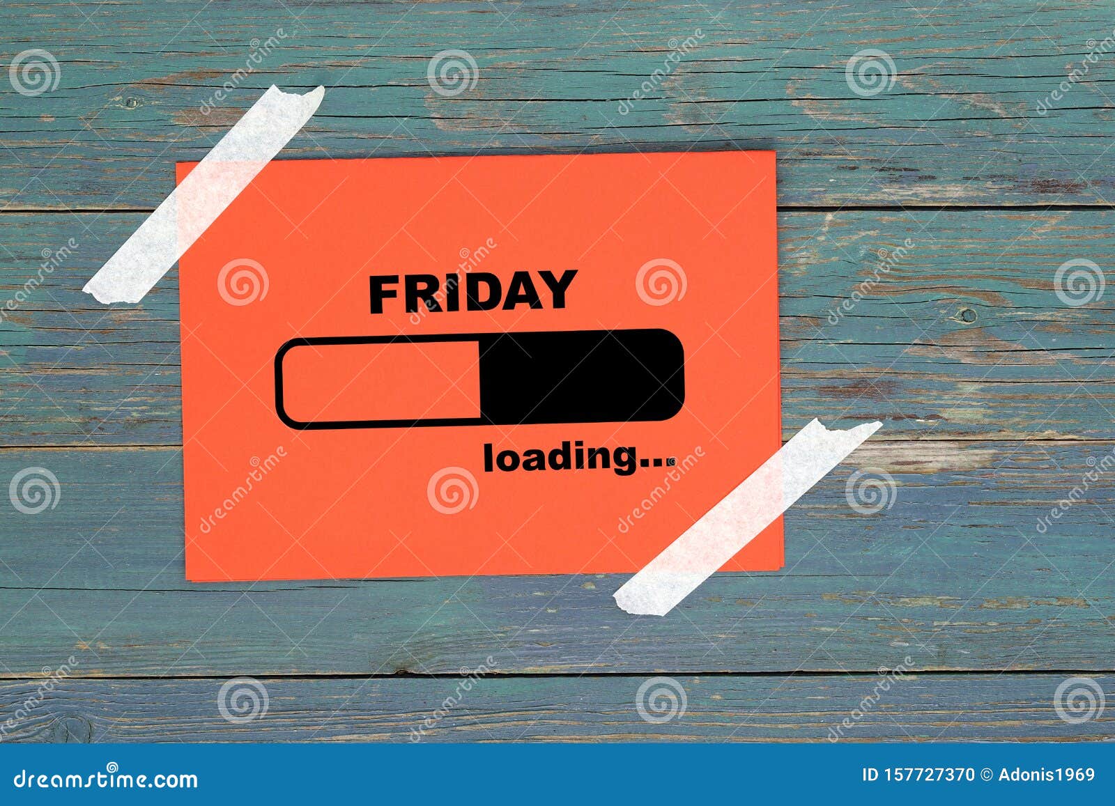 Friday loading on paper stock illustration. Illustration of word ...