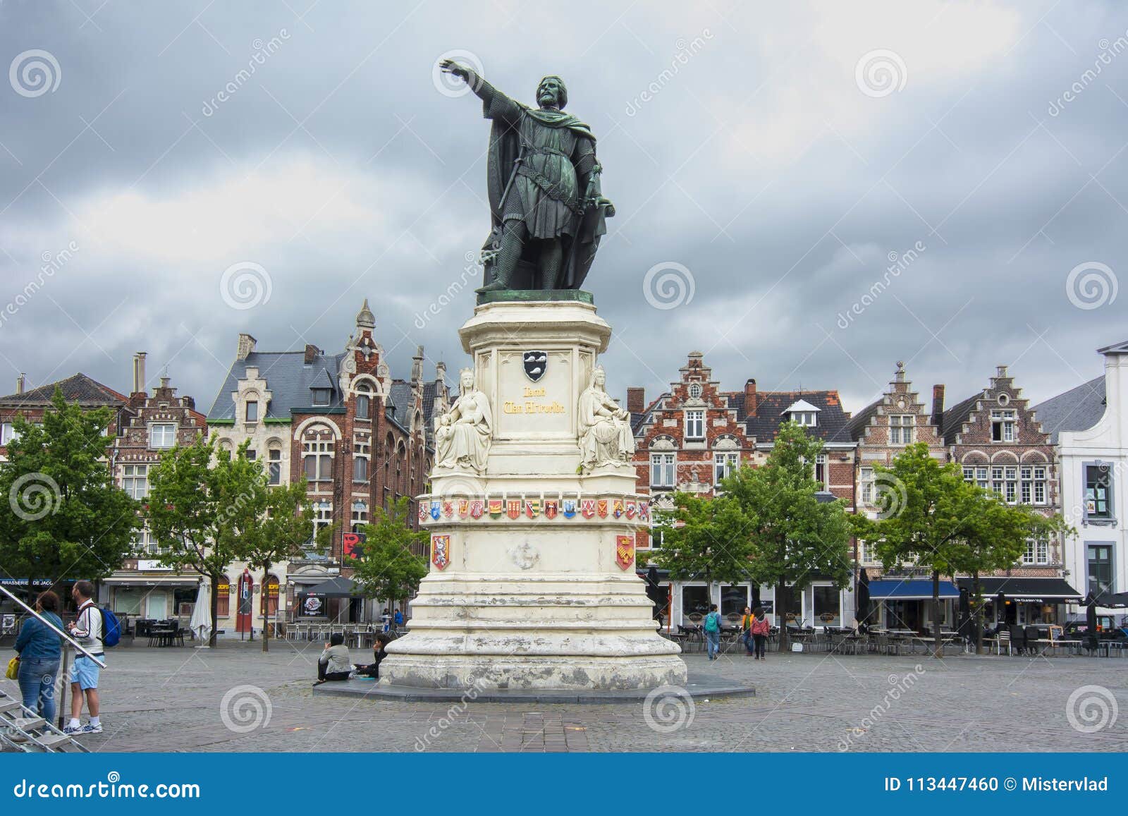 Friday Market Square in Gent, Belgium Editorial Image - Image of ...