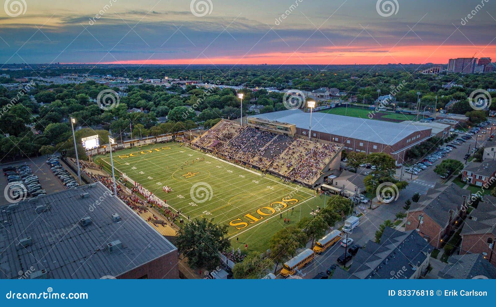 Friday Night Football editorial stock photo. Image of night - 83376818
