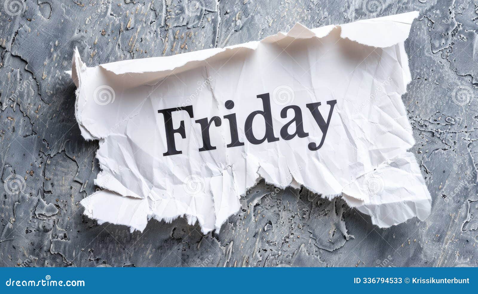 Friday Paper Note Message AI Generated Stock Image - Image of start ...