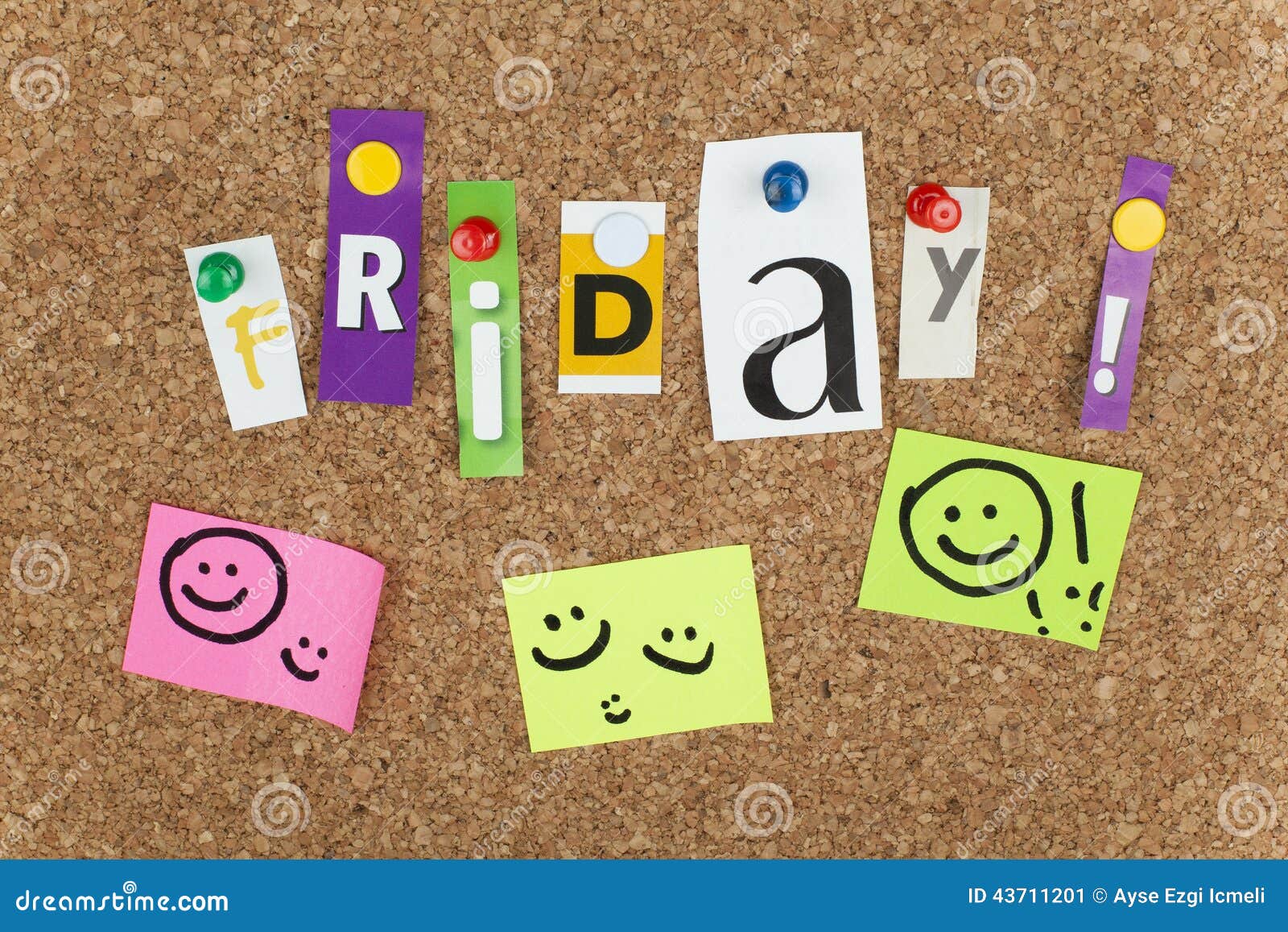 Friday stock image. Image of bulletin, cute, board, night - 43711201