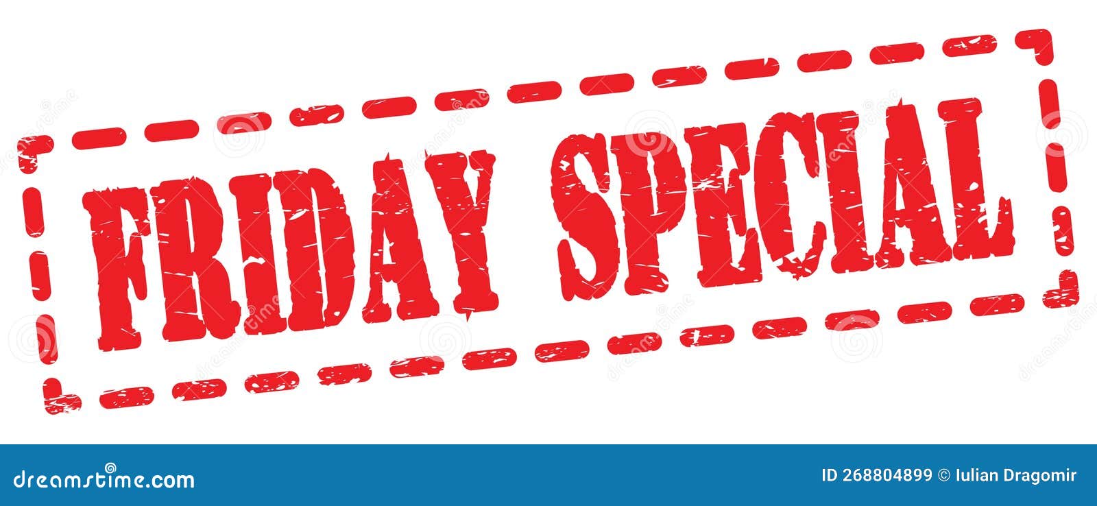 FRIDAY SPECIAL Text Written on Red Stamp Sign Stock Illustration ...