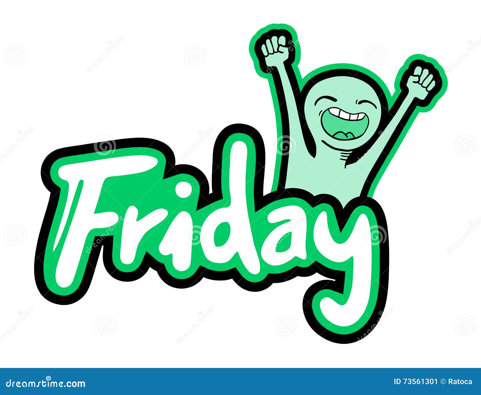 Friday symbol stock vector. Illustration of creative - 73561301