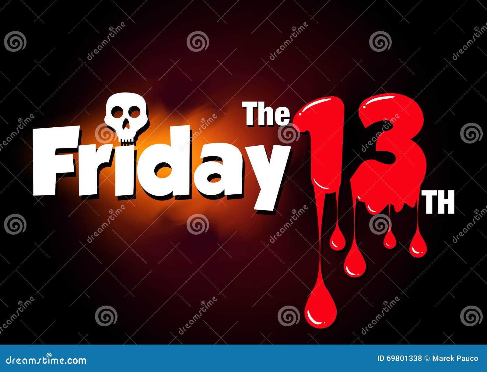 Friday the 13th banner stock vector. Illustration of mystery - 69801338
