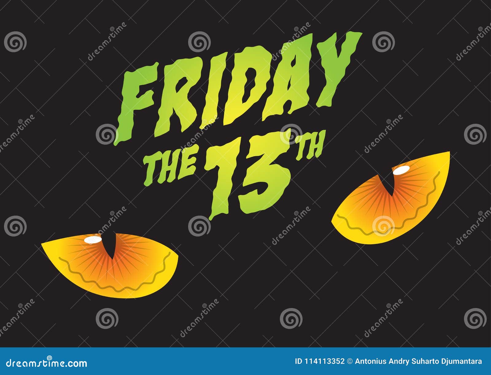 Friday The 13th Vector Illustration | CartoonDealer.com #114113330
