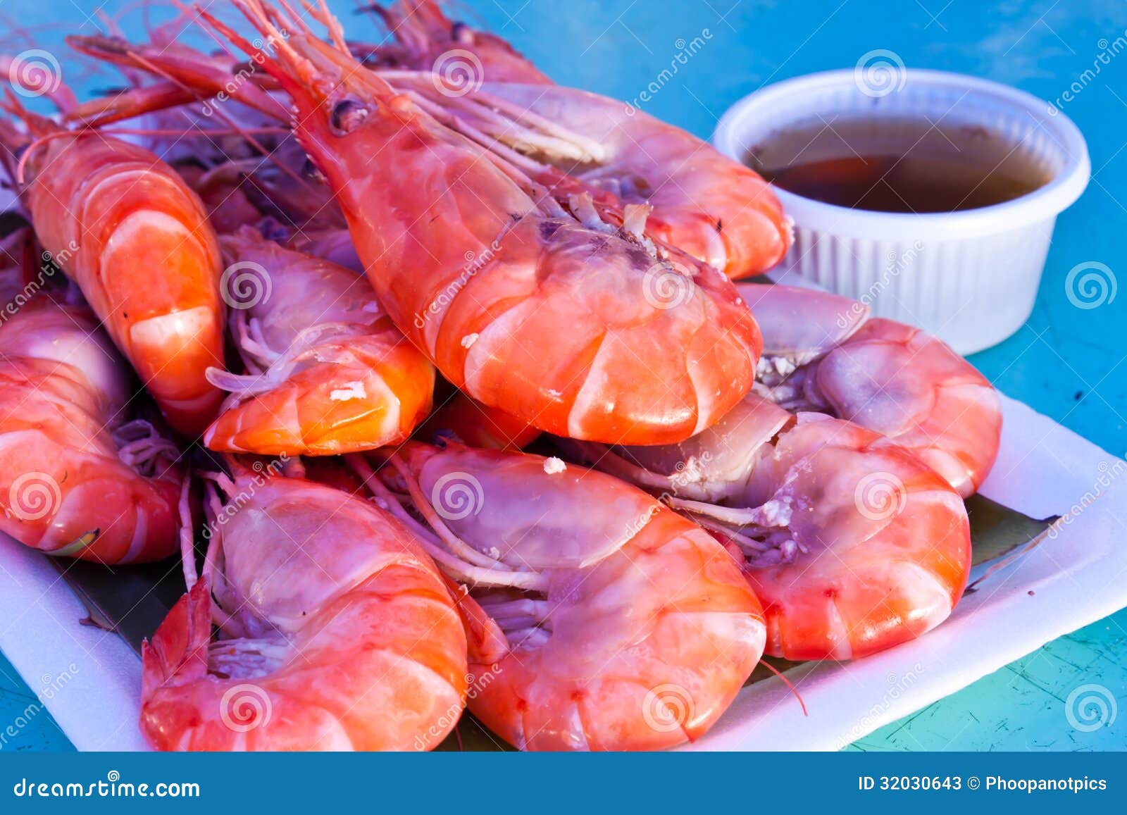 Fride de crevette image stock. Image du carte, marché - 32030643