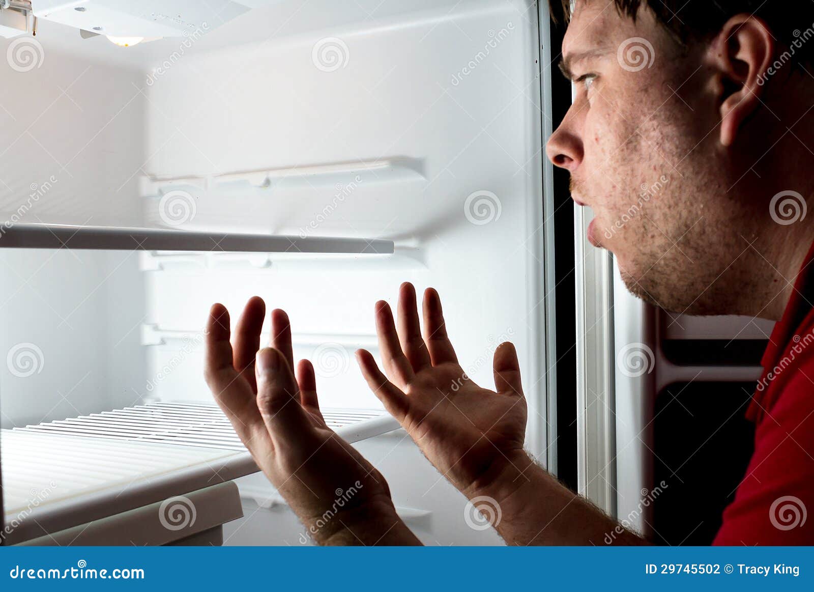 Man Trying To Find His Next Meal. it S Gone Stock Photo - Image of male ...