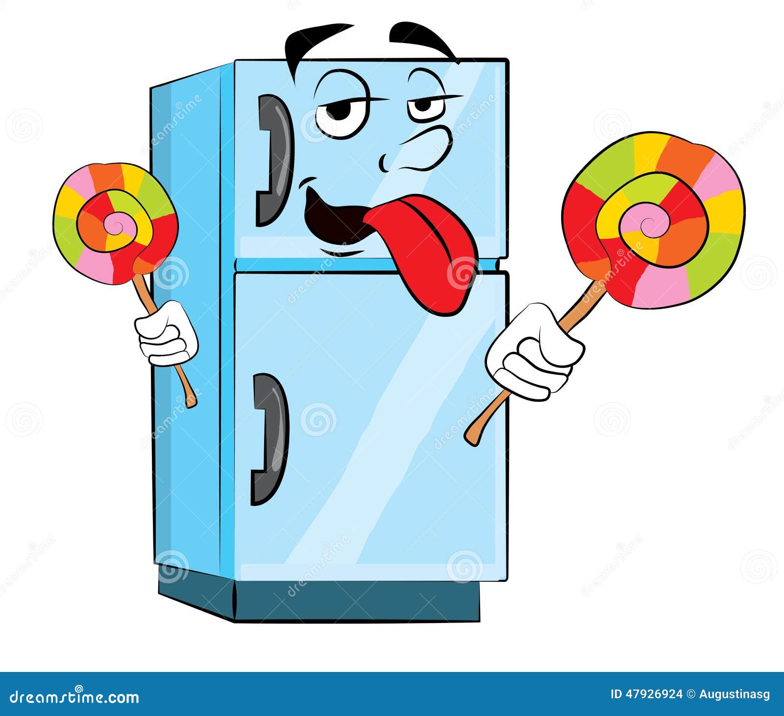 Fridge. Cartoon Opened Or Closed Refrigerator Full Of Dairy Products ...
