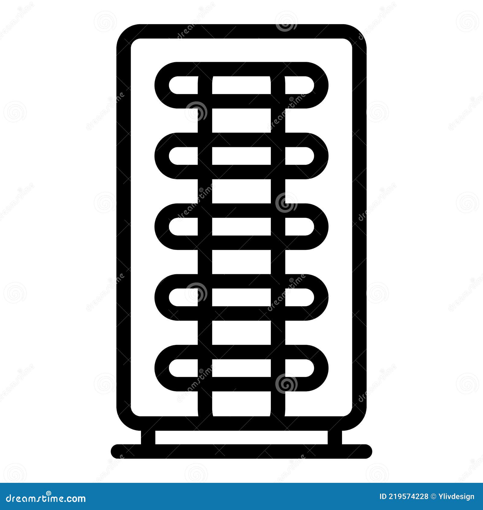 Chiller Icon Vector Isolated On White Background, Chiller Sign , Line ...