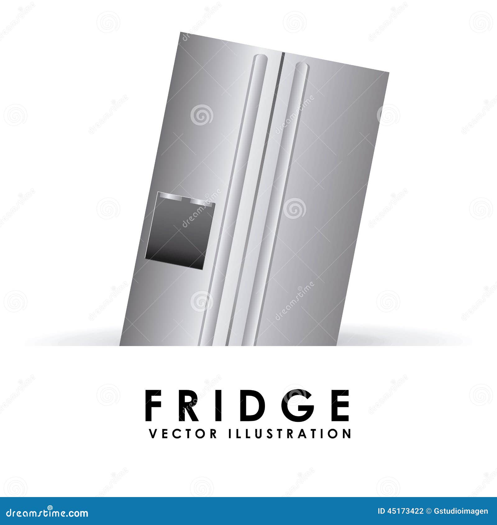 Fridge design stock vector. Illustration of electric - 45173422