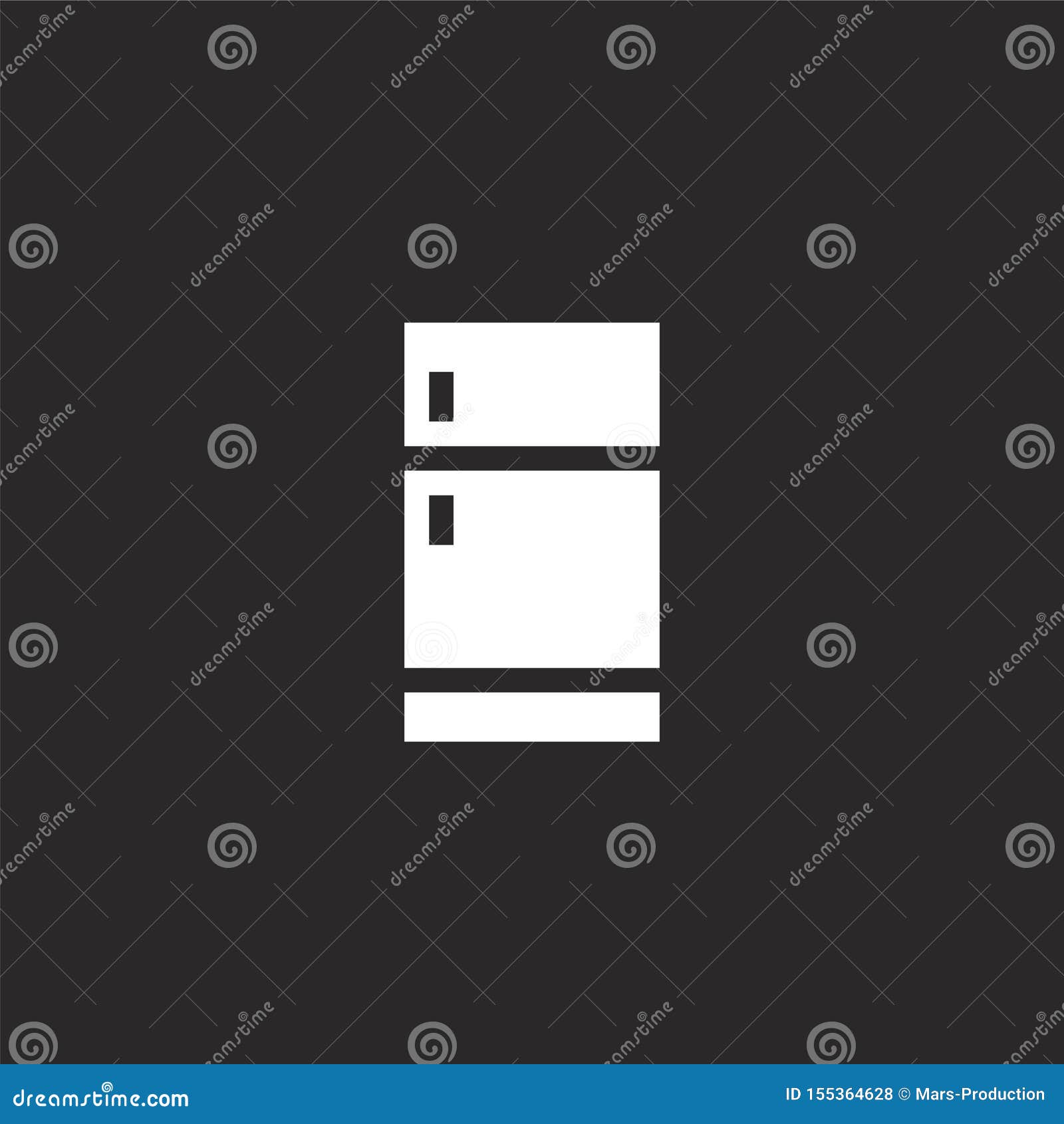 Fridge Icon. Filled Fridge Icon for Website Design and Mobile, App ...