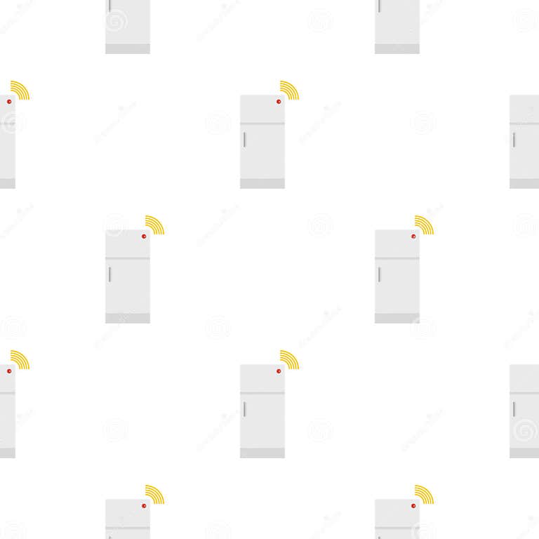 Fridge pattern seamless stock vector. Illustration of eating - 108554379