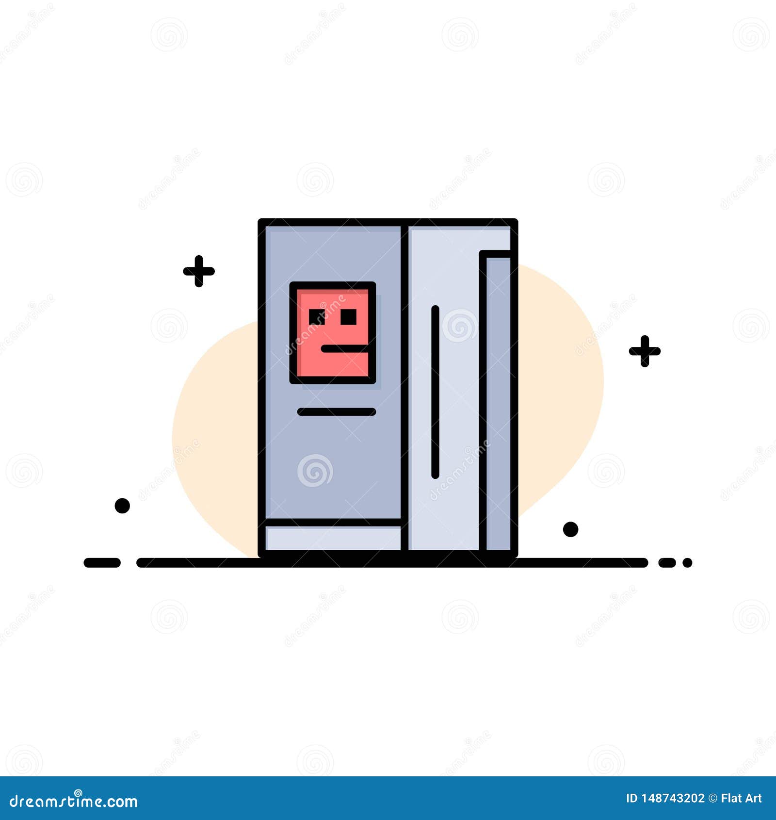 Fridge, Refrigerator, Cooling, Freezer Business Logo Template. Flat ...