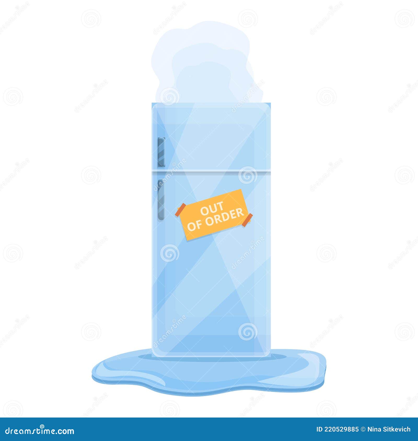 Fridge Refrigerator Repair Icon, Cartoon Style Stock Vector ...