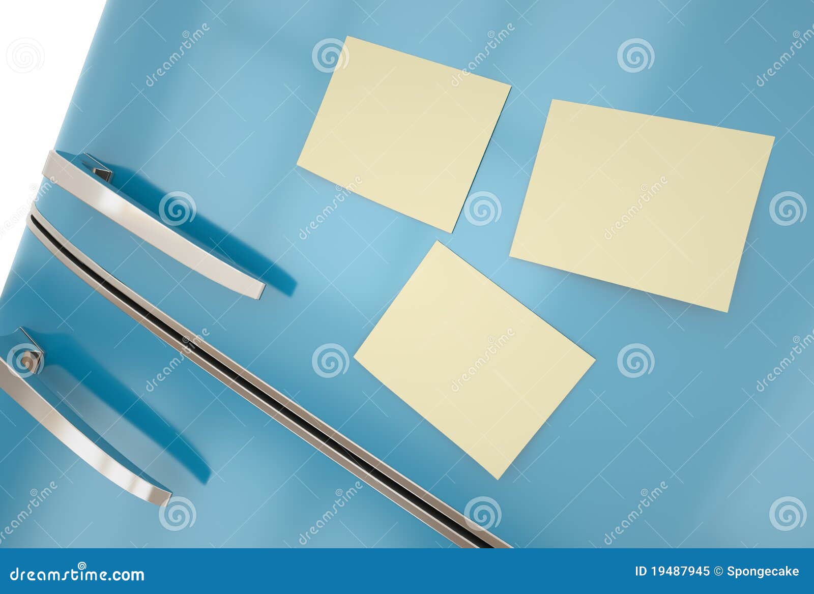 Fridge With Notes Cartoon Vector | CartoonDealer.com #22318613