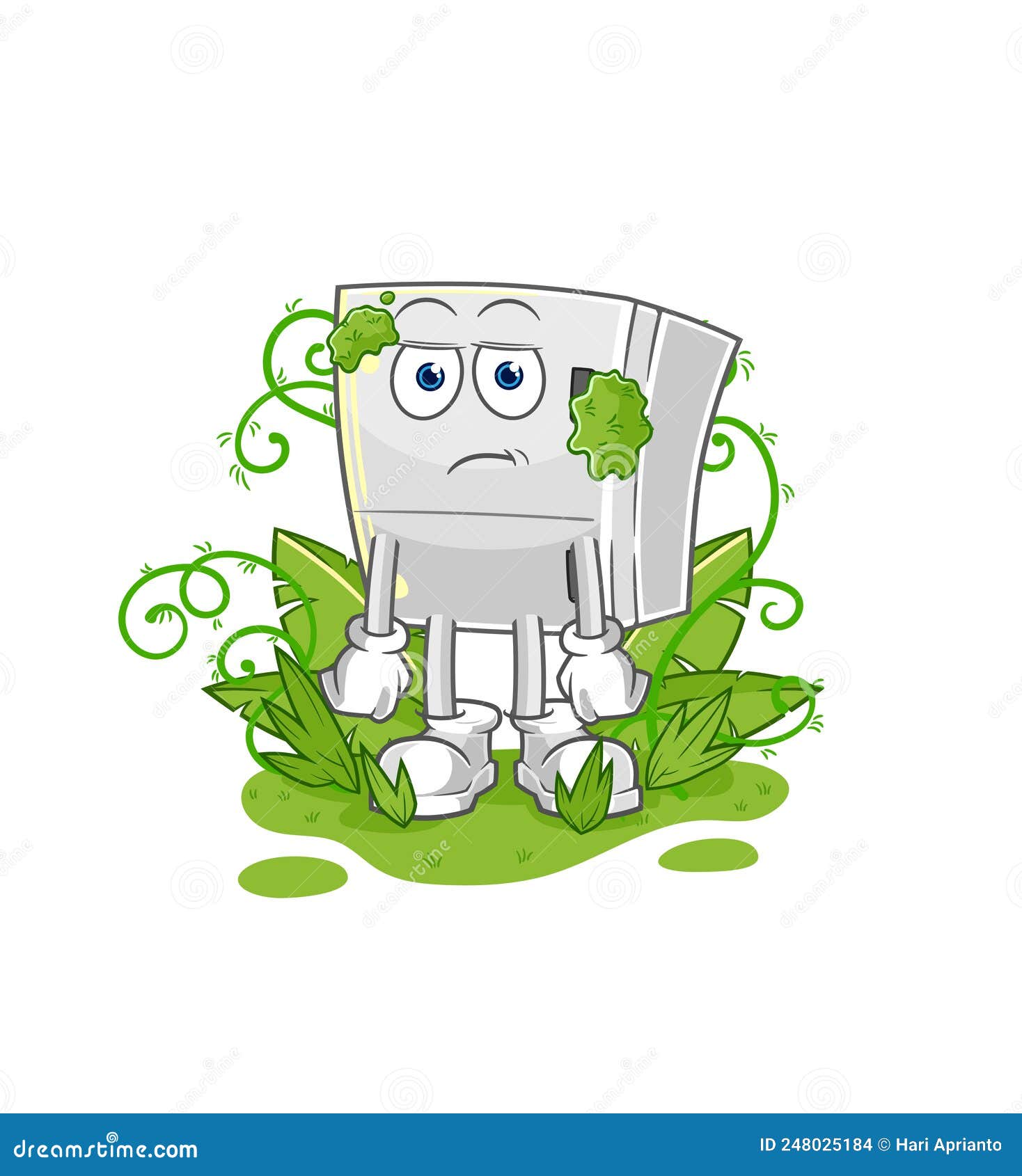 Fridge Waiting Too Long Mascot. Cartoon Vector Stock Vector ...