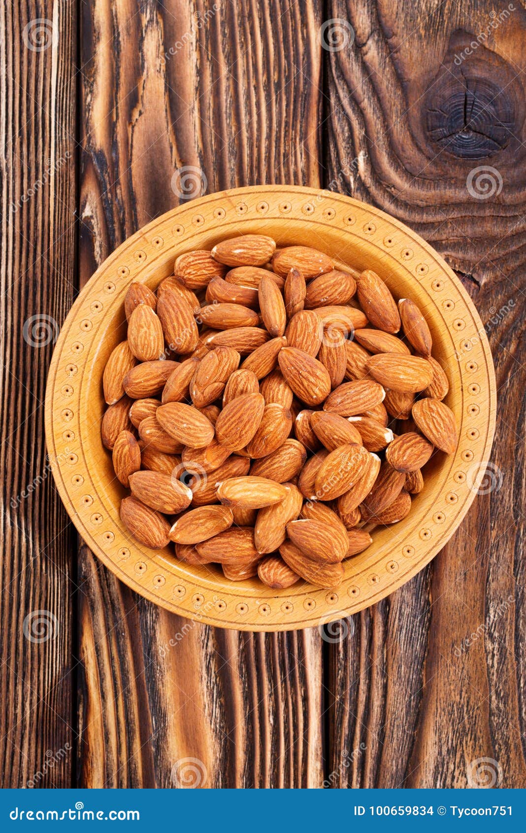 Fried almond stock photo. Image of vintage, almond, health - 100659834