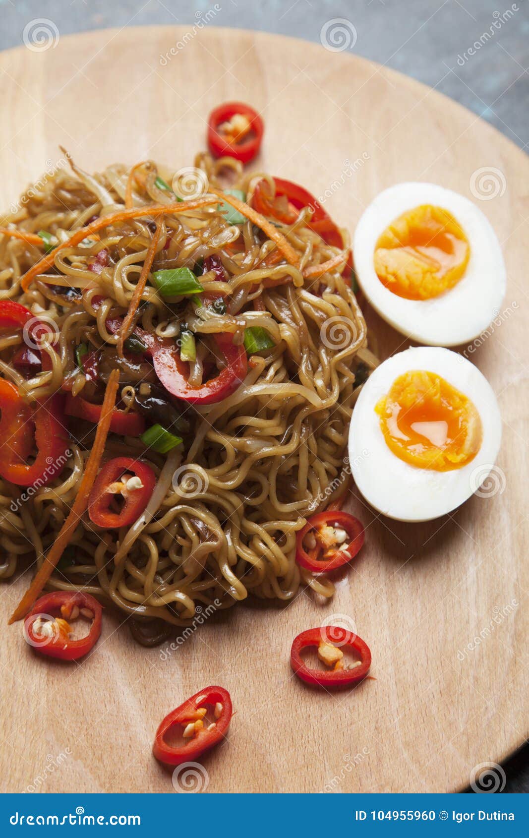 Fried Asian Instant Noodles Stock Photo - Image of asian, cuisine ...