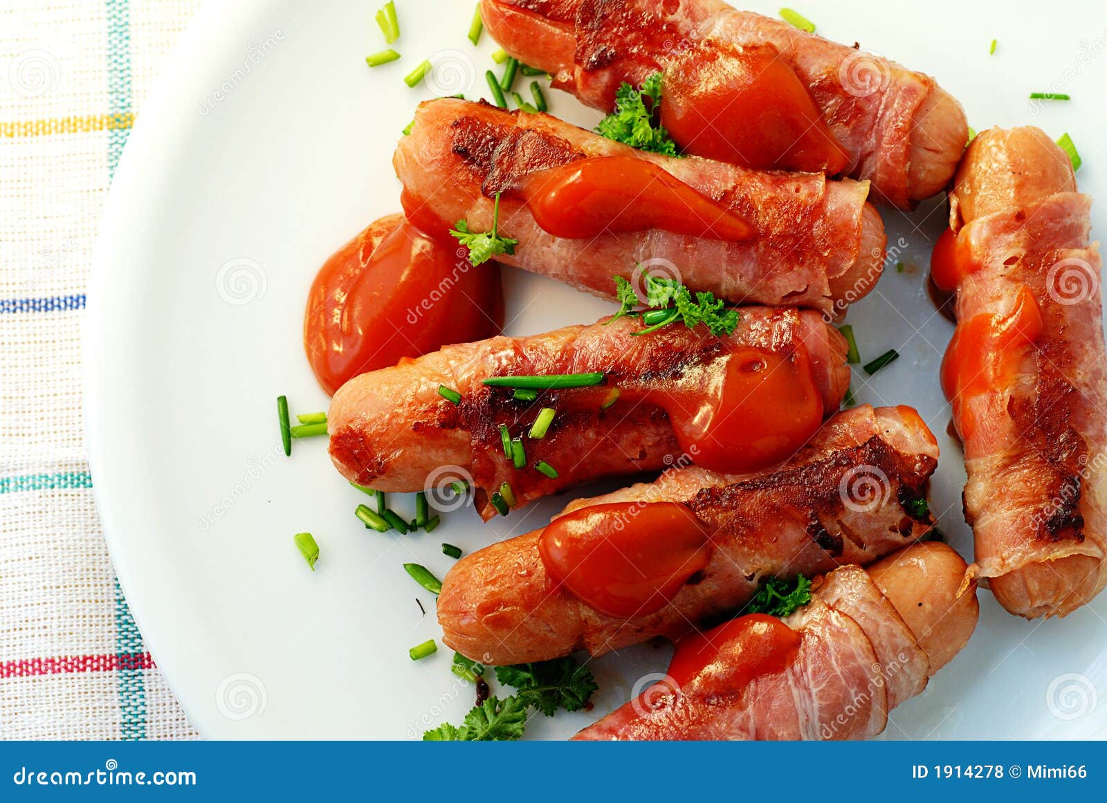 Fried bangers dish stock photo. Image of spices, portion - 1914278