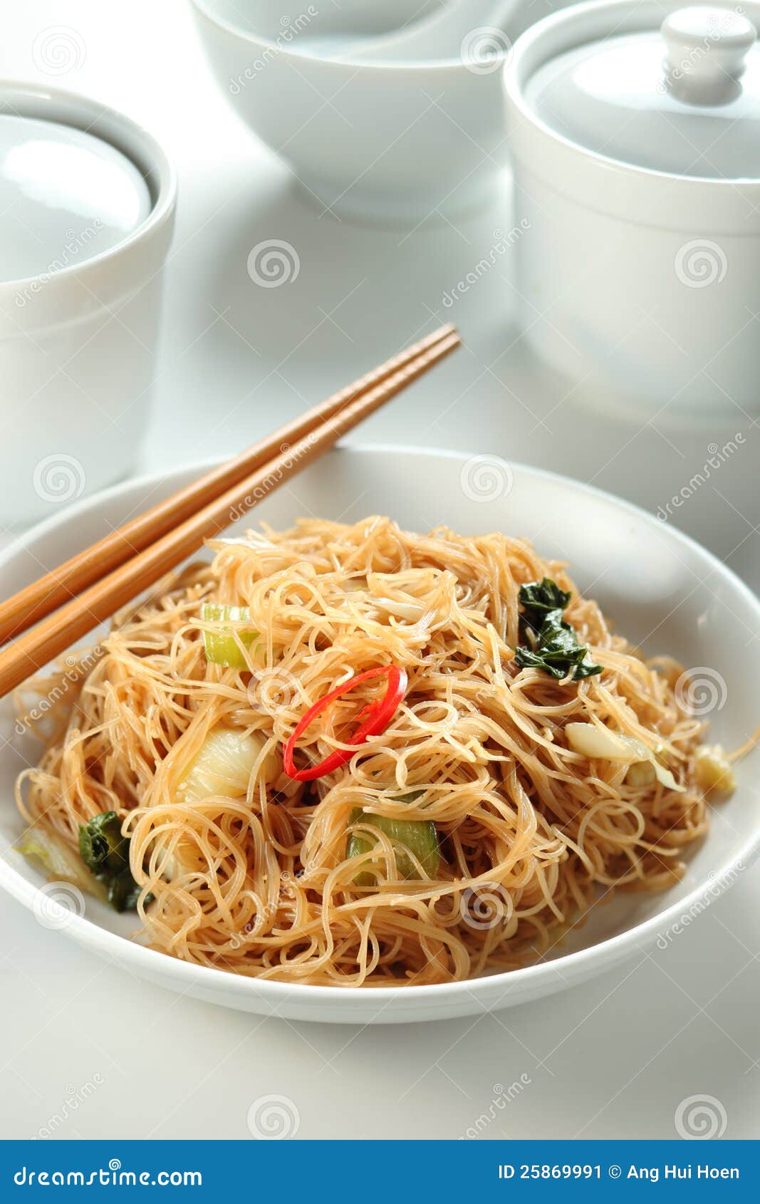 Fried bee hoon stock image. Image of food, background - 25869991
