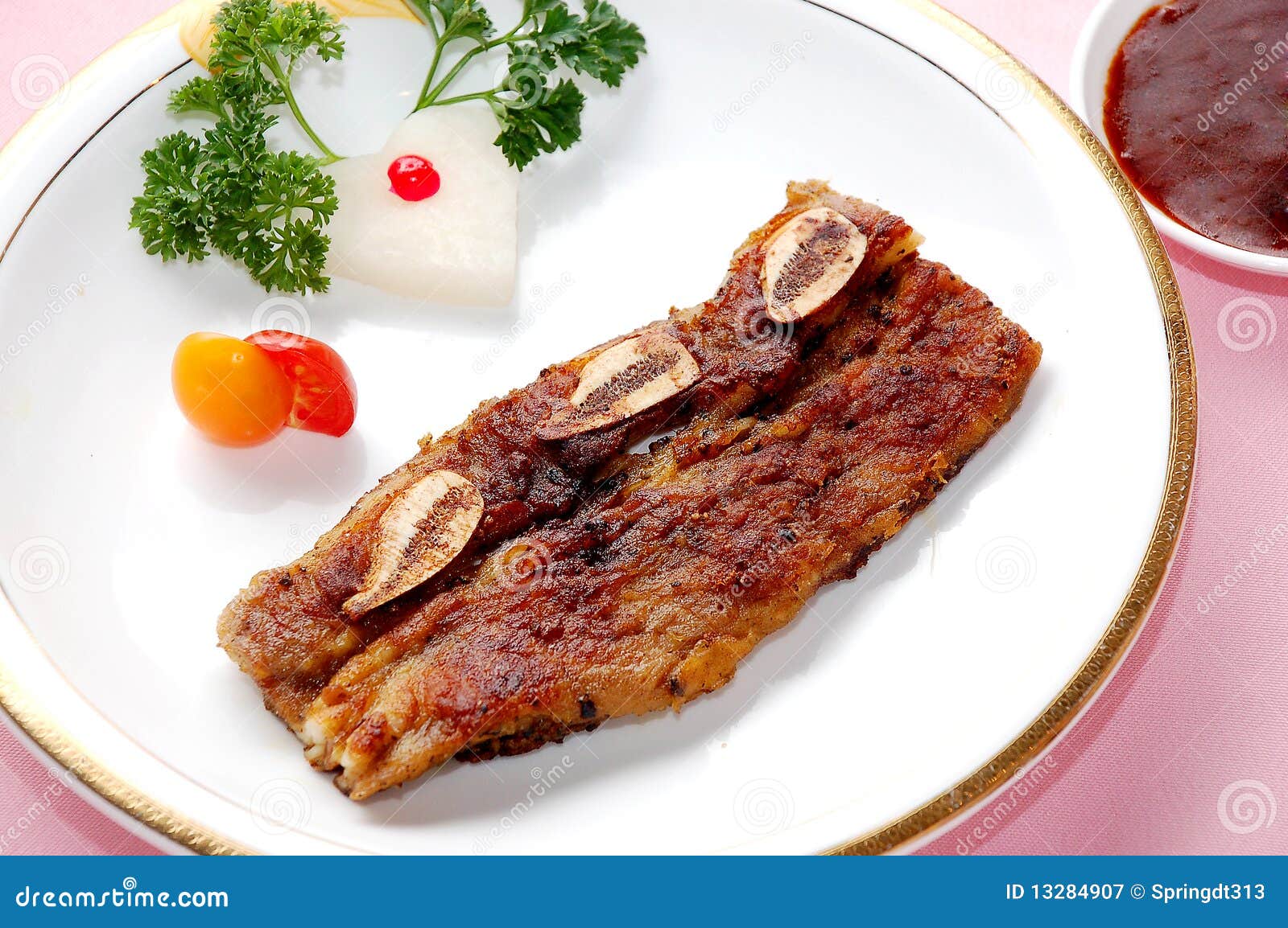 Fried beef stock image. Image of fillet, grilled, medium - 13284907