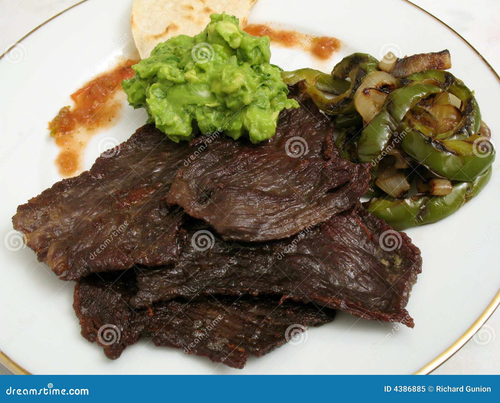 Fried Beef Cecina stock image. Image of salsa, dinner - 4386885