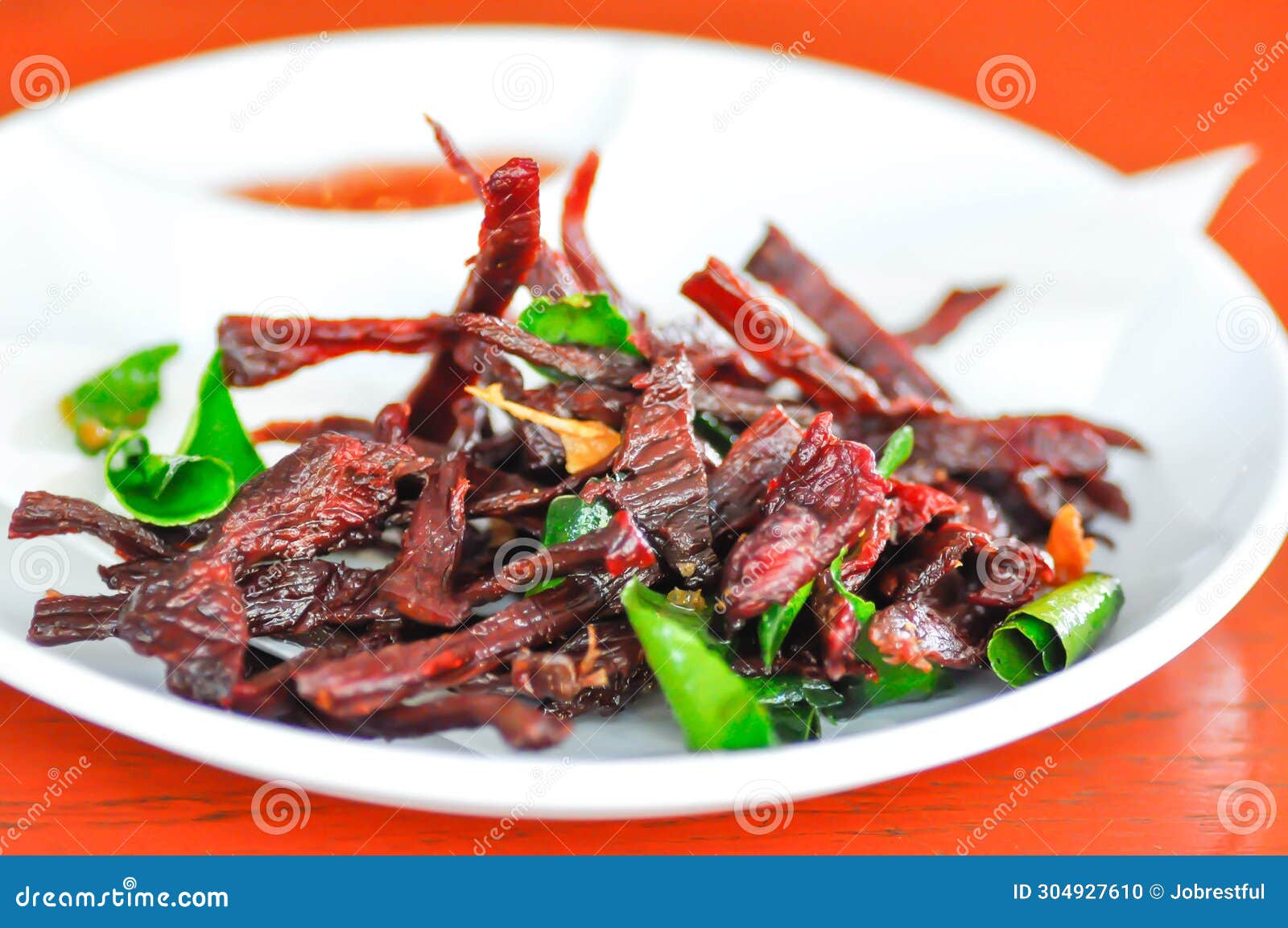 Fried Beef or Deep Fried Beef Stock Photo - Image of chili, slice ...