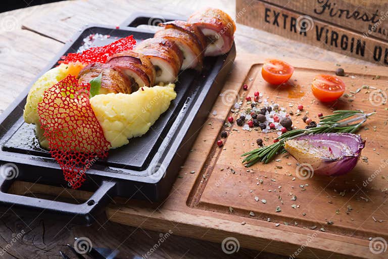Fried beef roll stock photo. Image of cooked, basic - 120179564
