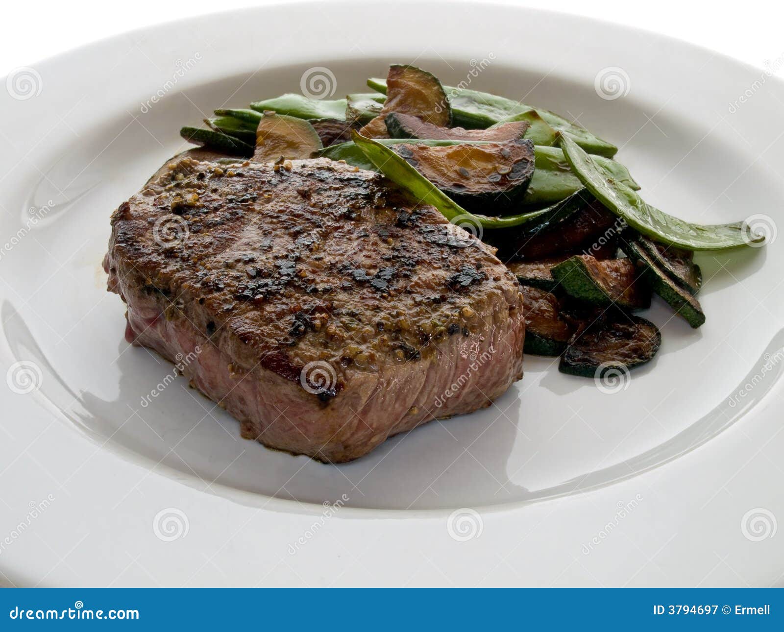 Fried beef steak stock image. Image of white, grilled - 3794697