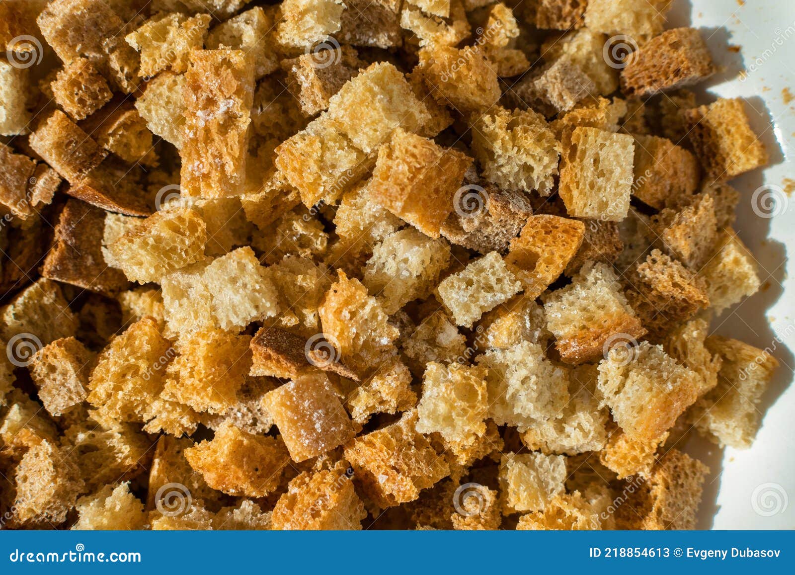 Fried Bread Crumbs with Salt Under Sunlight Stock Image - Image of ...