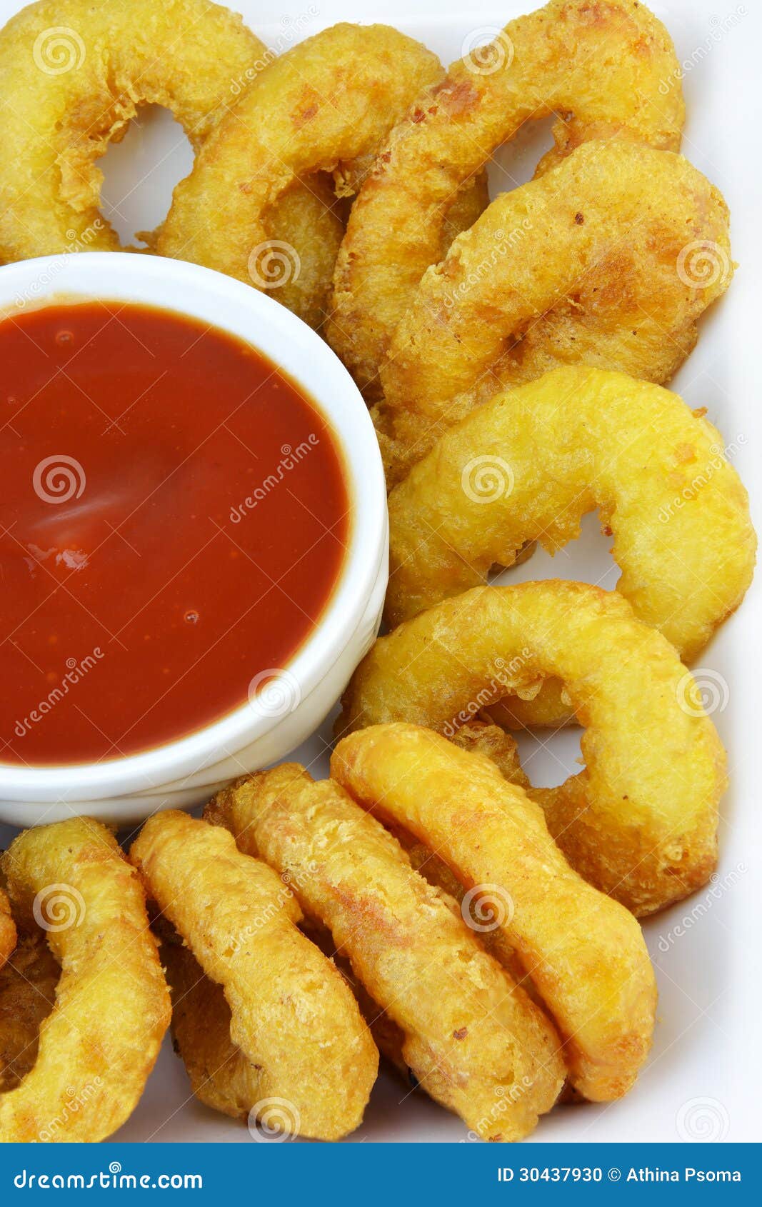 Fried breaded calamari stock photo. Image of rings, chinese - 30437930