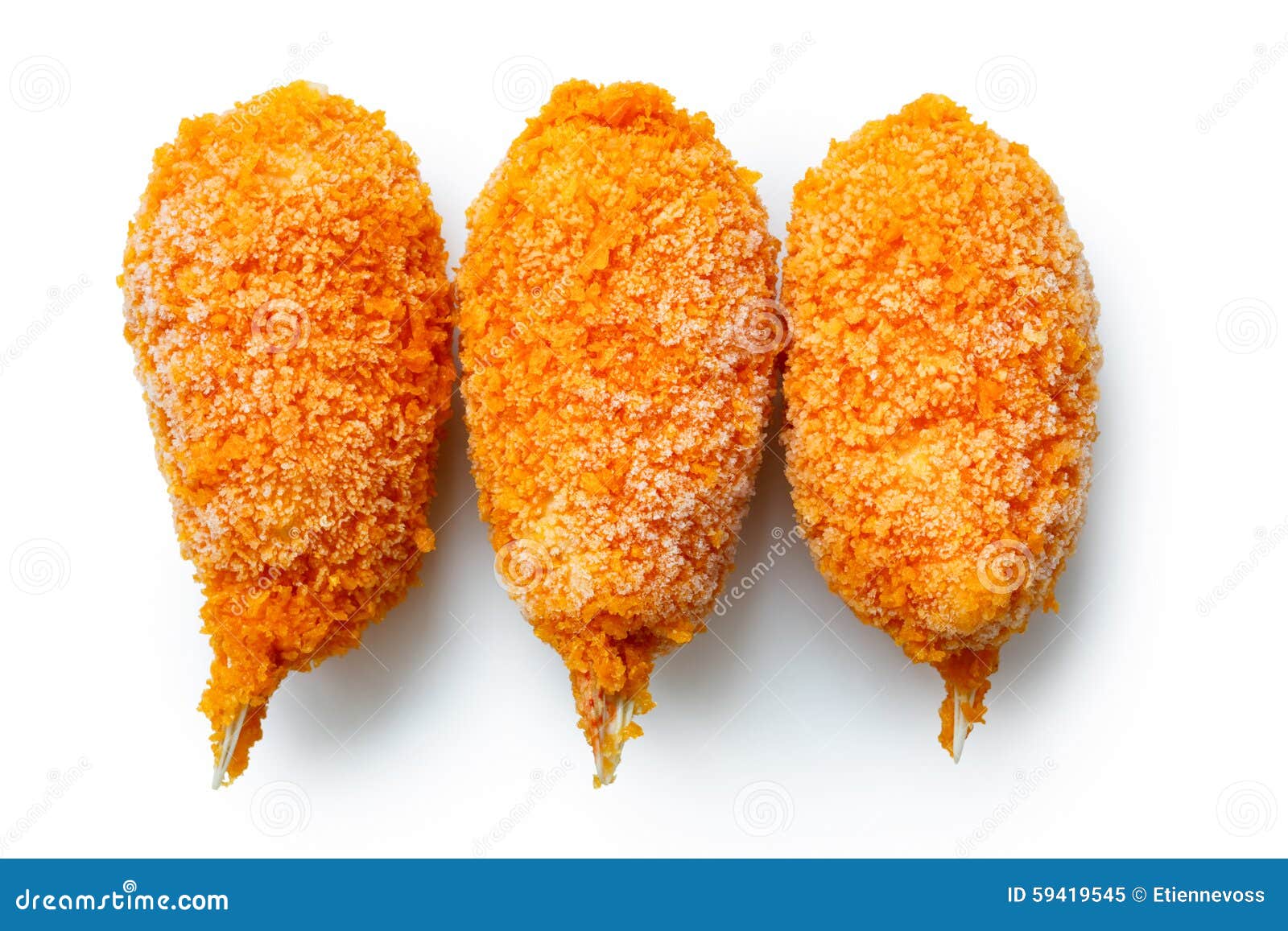 Fried Breaded Surimi Crab Claws. Stock Image - Image of arranged ...