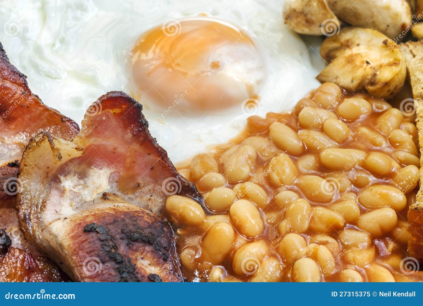 Fried Breakfast stock image. Image of studio, closeup - 27315375