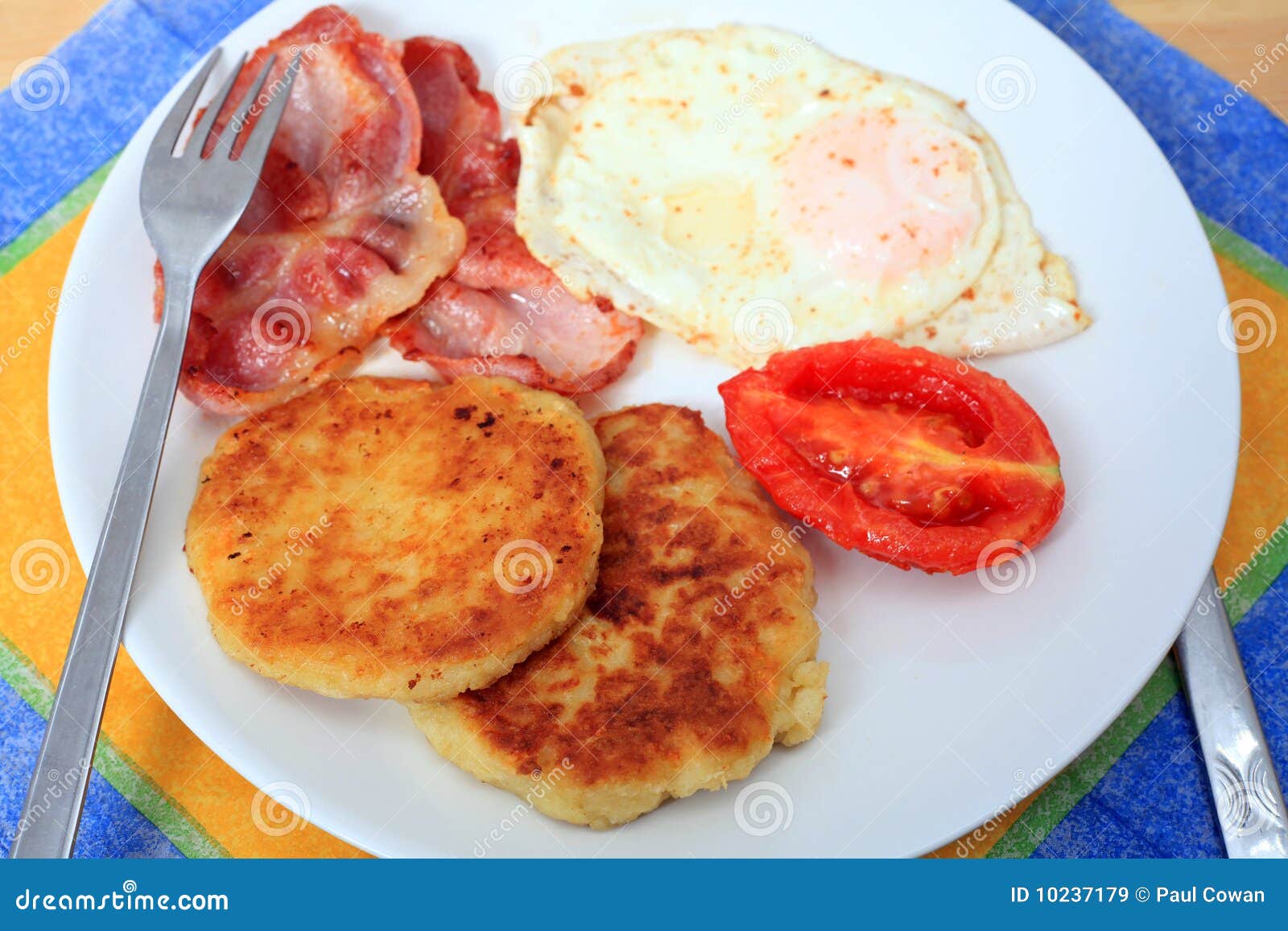 Fried breakfast horizontal stock image. Image of english - 10237179