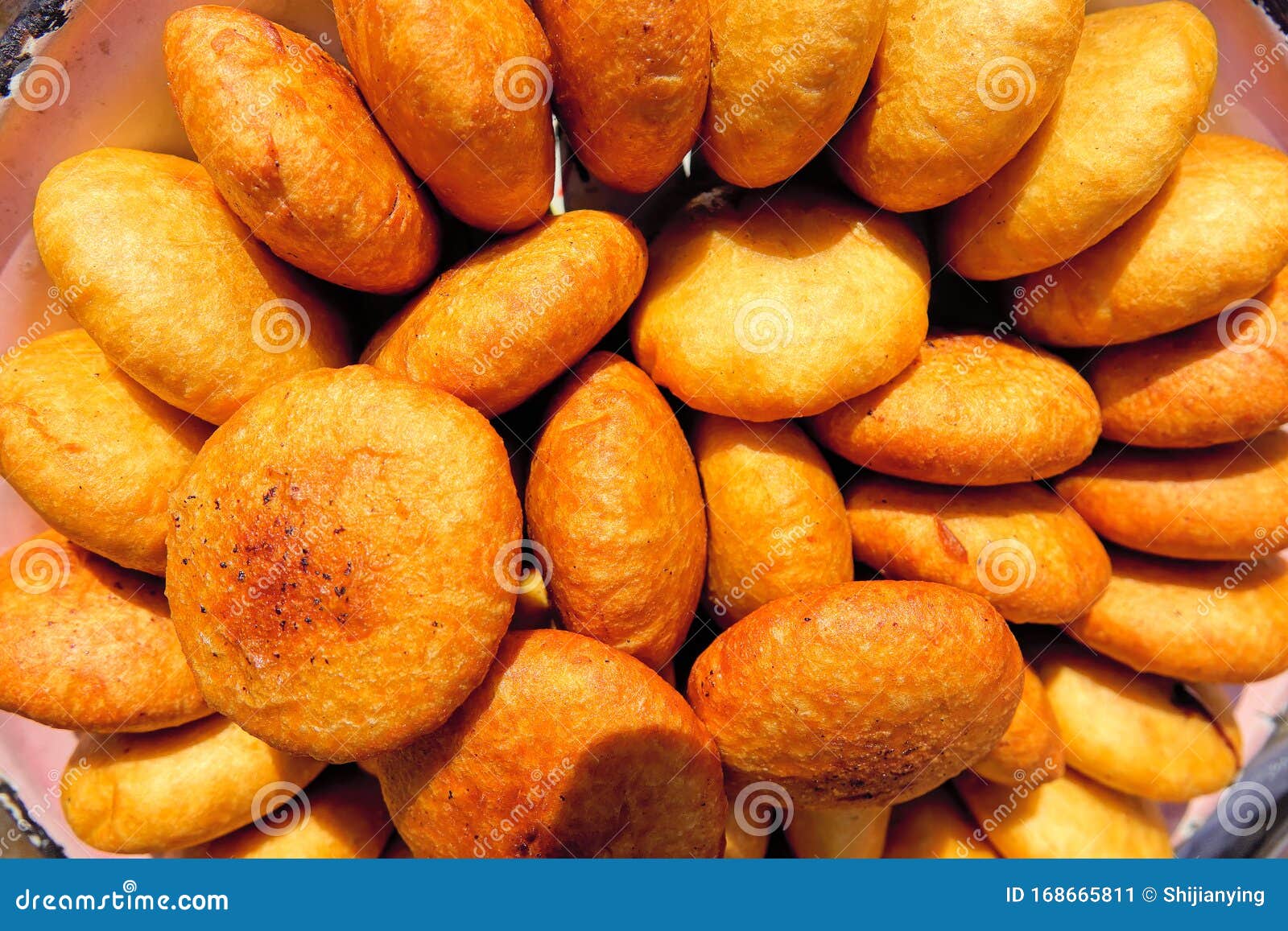 Fried cake stock image. Image of close, food, aliment - 168665811