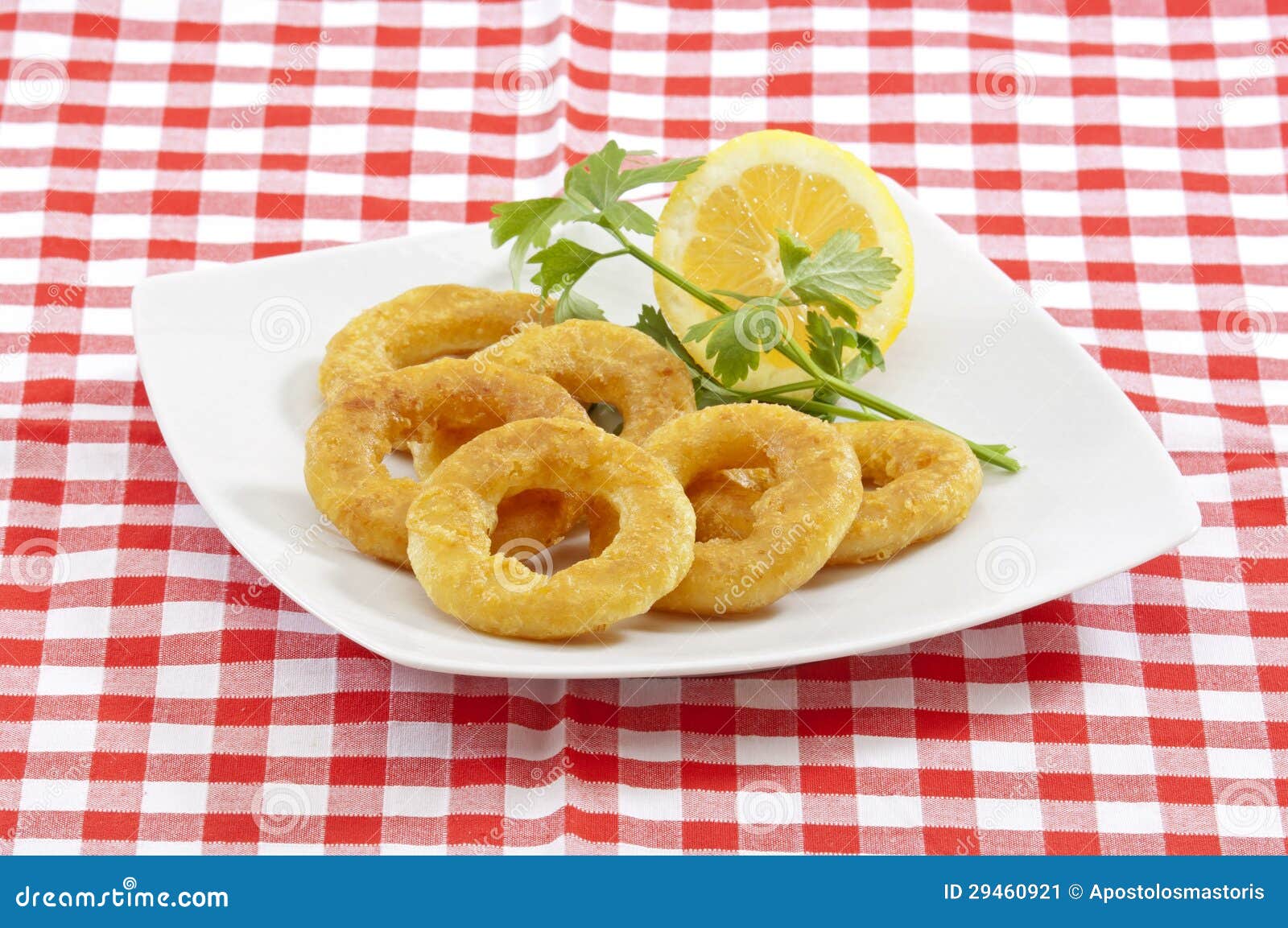 Fried Calamari (squid) Rings Stock Image - Image of ethnic, deepfried ...