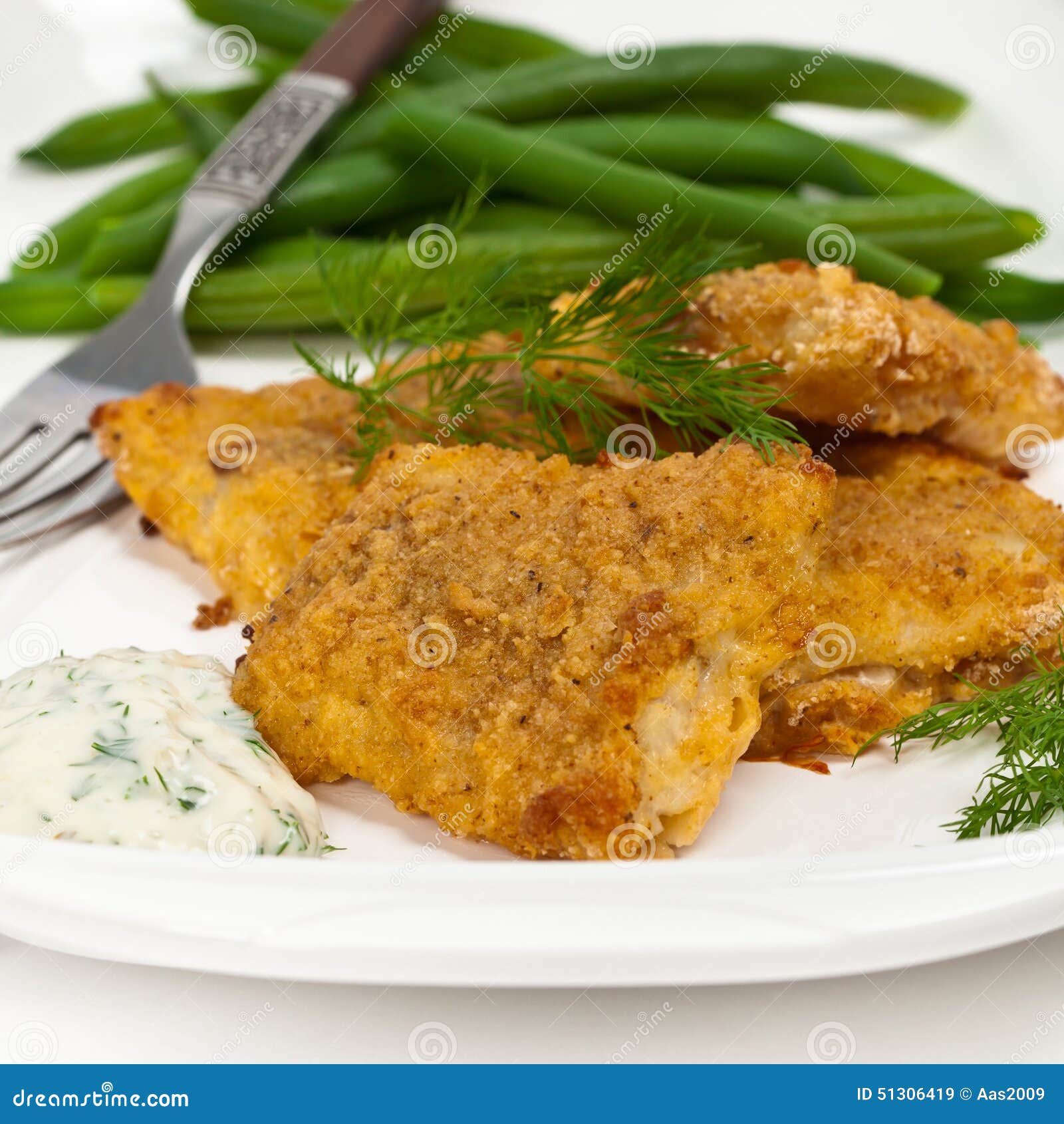 Fried Catfish fillet stock image. Image of fries, bean - 51306419