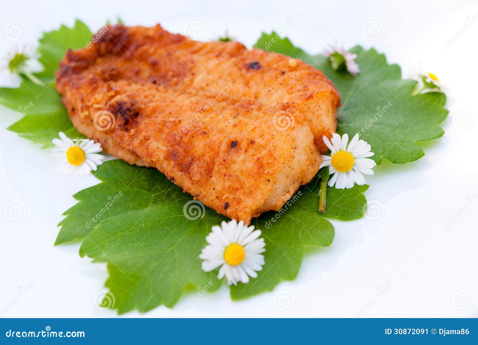 Fried catfish stock image. Image of fried, flower, eating - 30872091