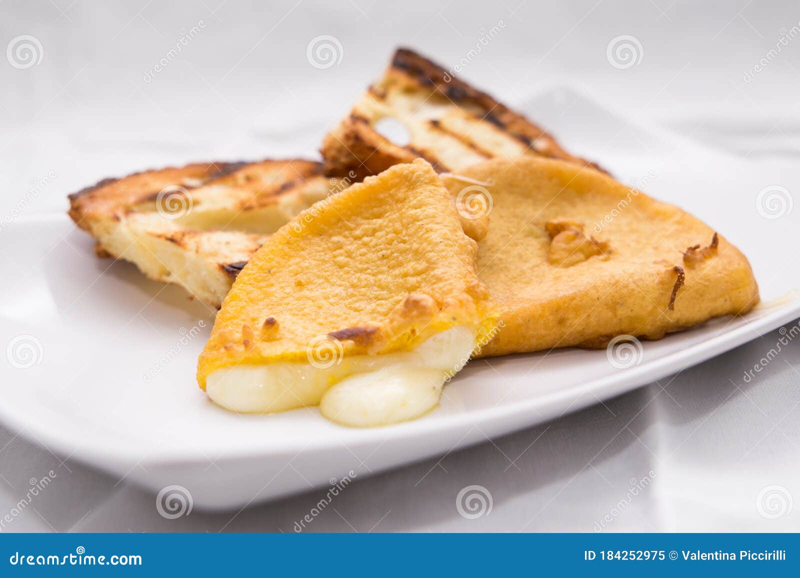 Fried cheese in batter stock image. Image of stringy - 184252975