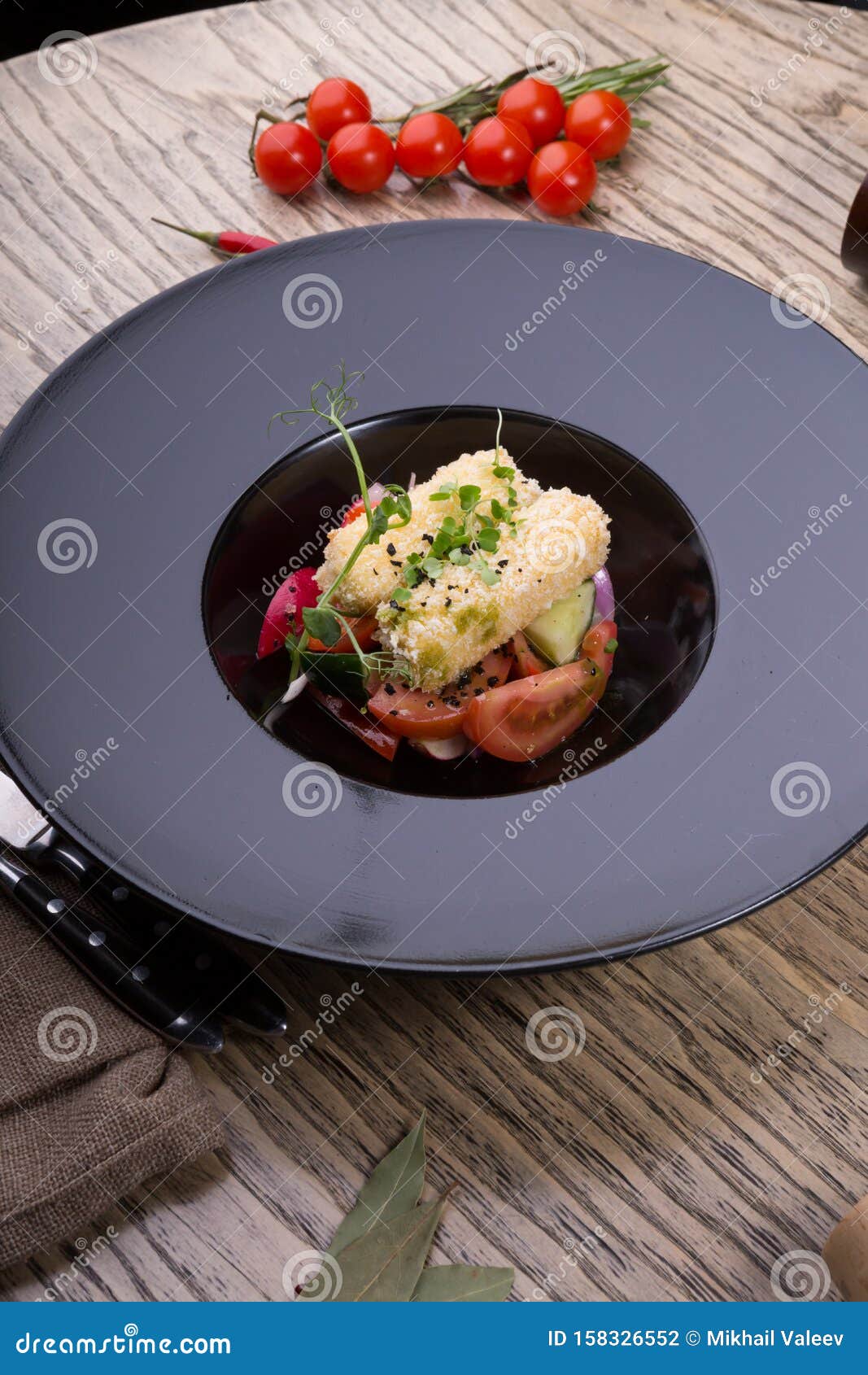 Fried Cheese Sticks with Vegetables Stock Photo - Image of lunch ...